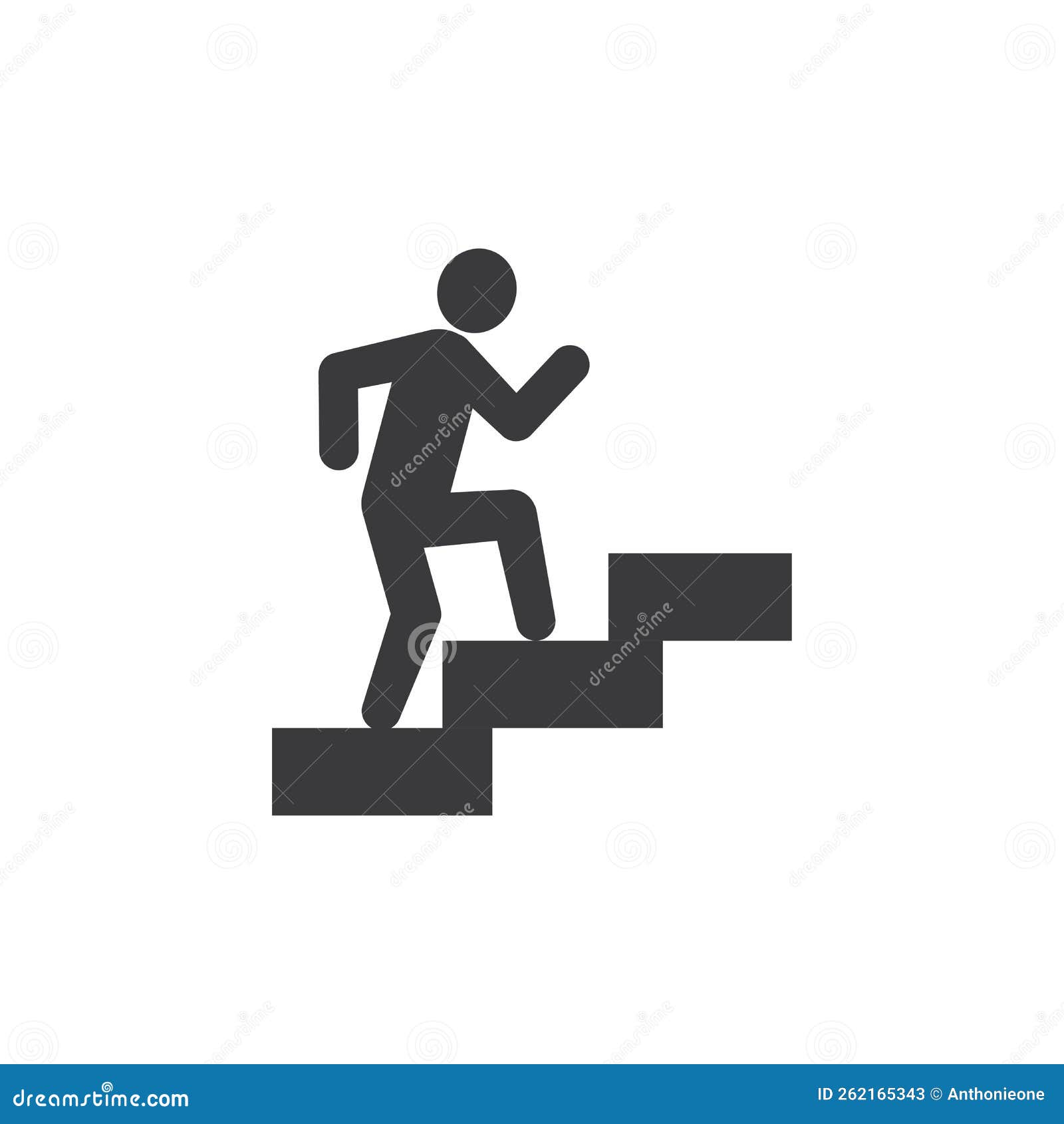 Step Up Icon Isolated Flat Design Vector Illustration Stock Vector ...