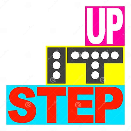 Step it up logo stock vector. Illustration of lights - 74511027