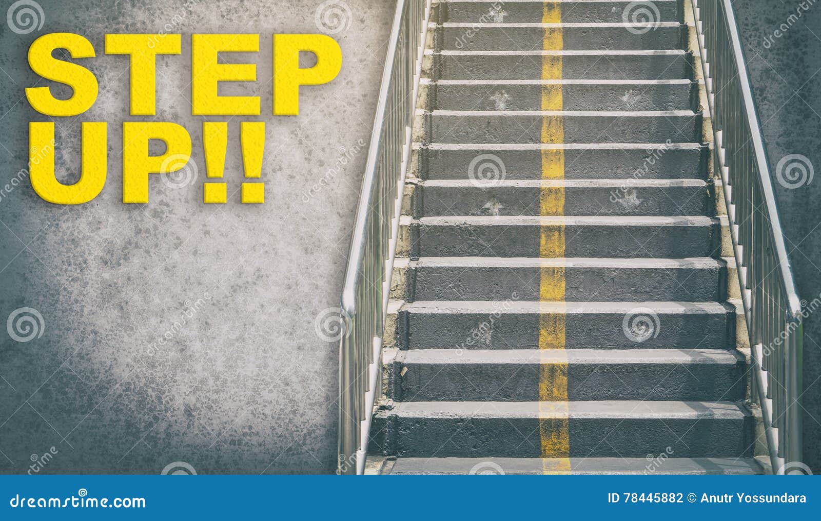 Step Up the Rising Step Business Concept Stock Photo - Image of core ...