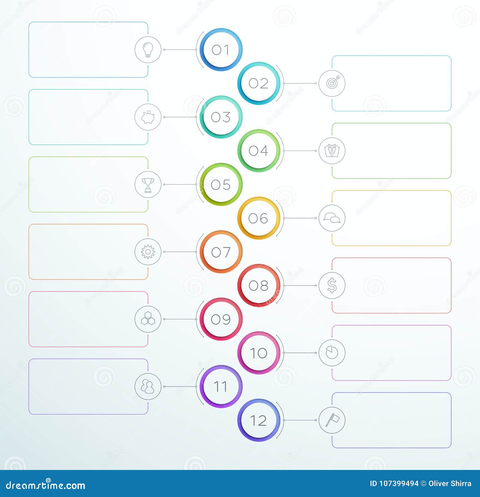 Infographic Number Circle Rings 1 To 12 Vector Stock Vector ... Infographic Number Circle Rings 1 To 12 Vector Stock Vector ...