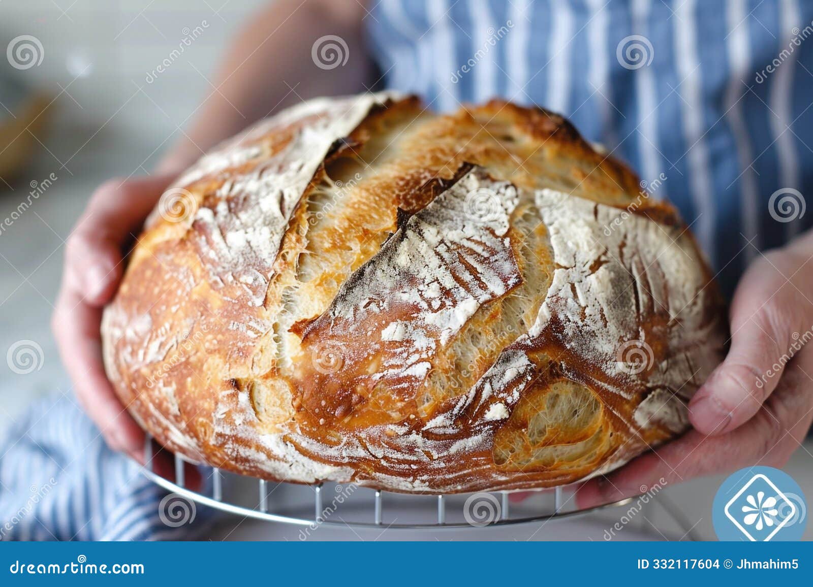 A Stepbystep Visual Guide To Making Artisan Bread Showcasing the Mixing ...
