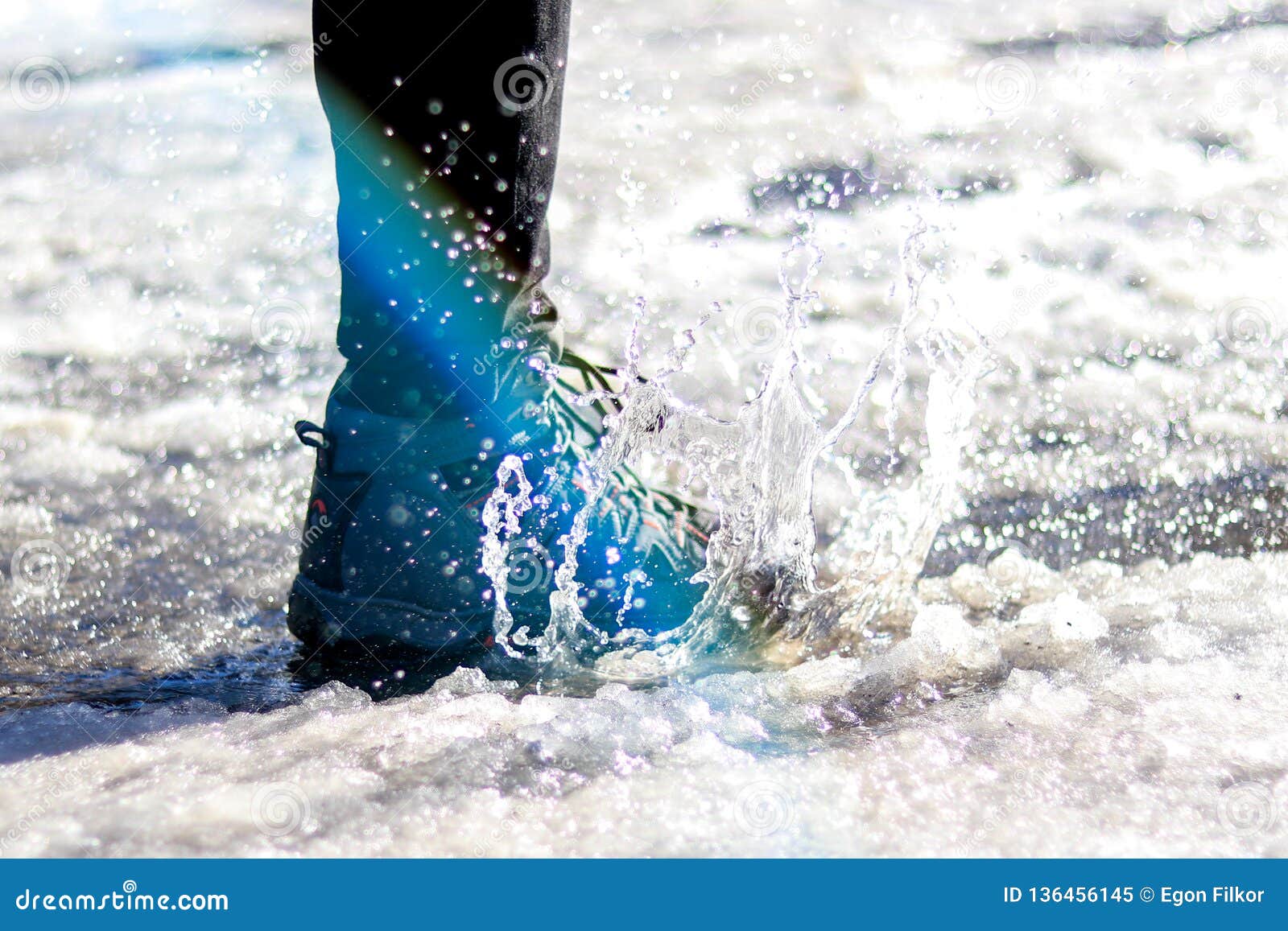 Step into water stock image. Image of water, street - 136456145