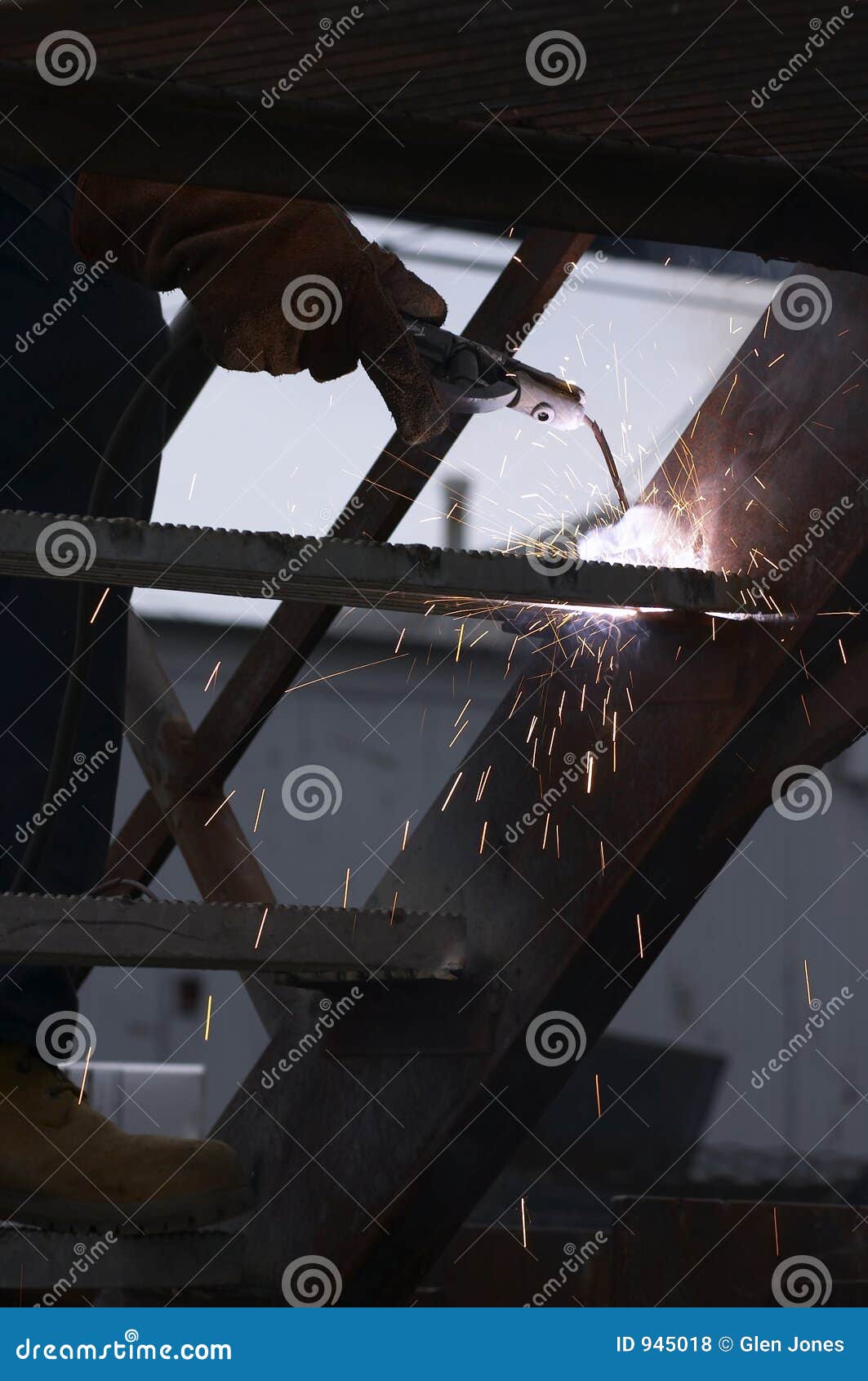 Step weld stock photo. Image of technology, spark, occupation - 945018