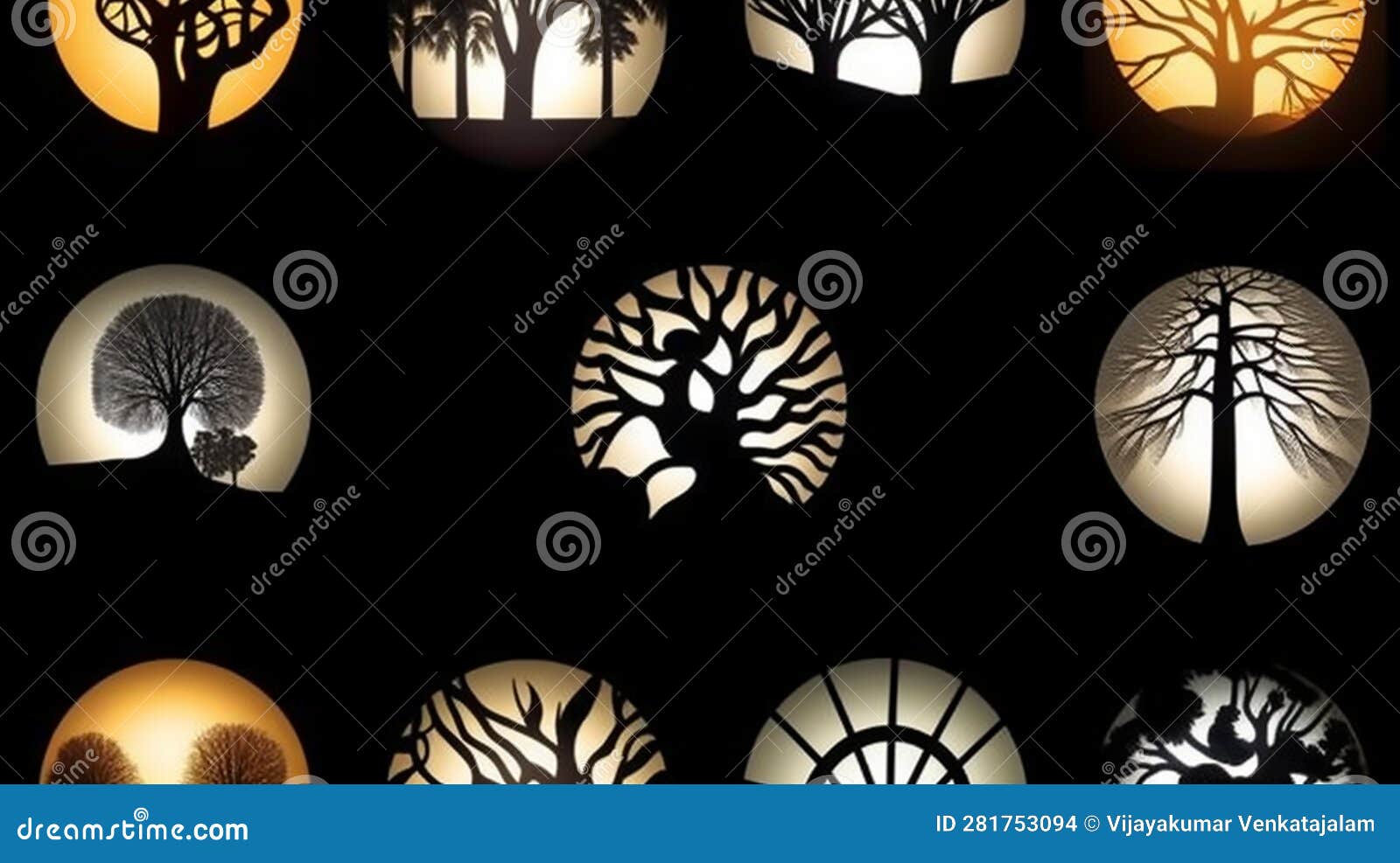 Gobo Lights Unleashed stock illustration. Illustration of photographs ...