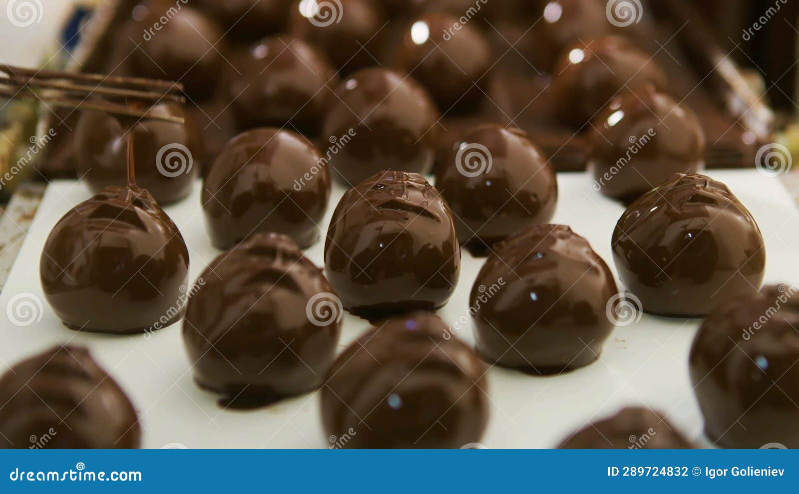 Sweet Symphony - Industrial Chocolate Production in Full Swing Stock ...