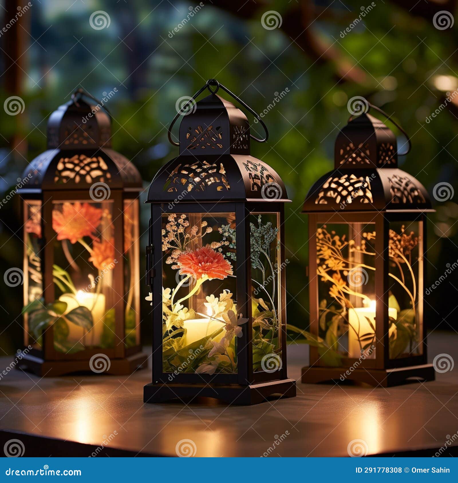 Enchanted Twilight: Lanterns Casting a Spellbinding Glow in the Dusk ...