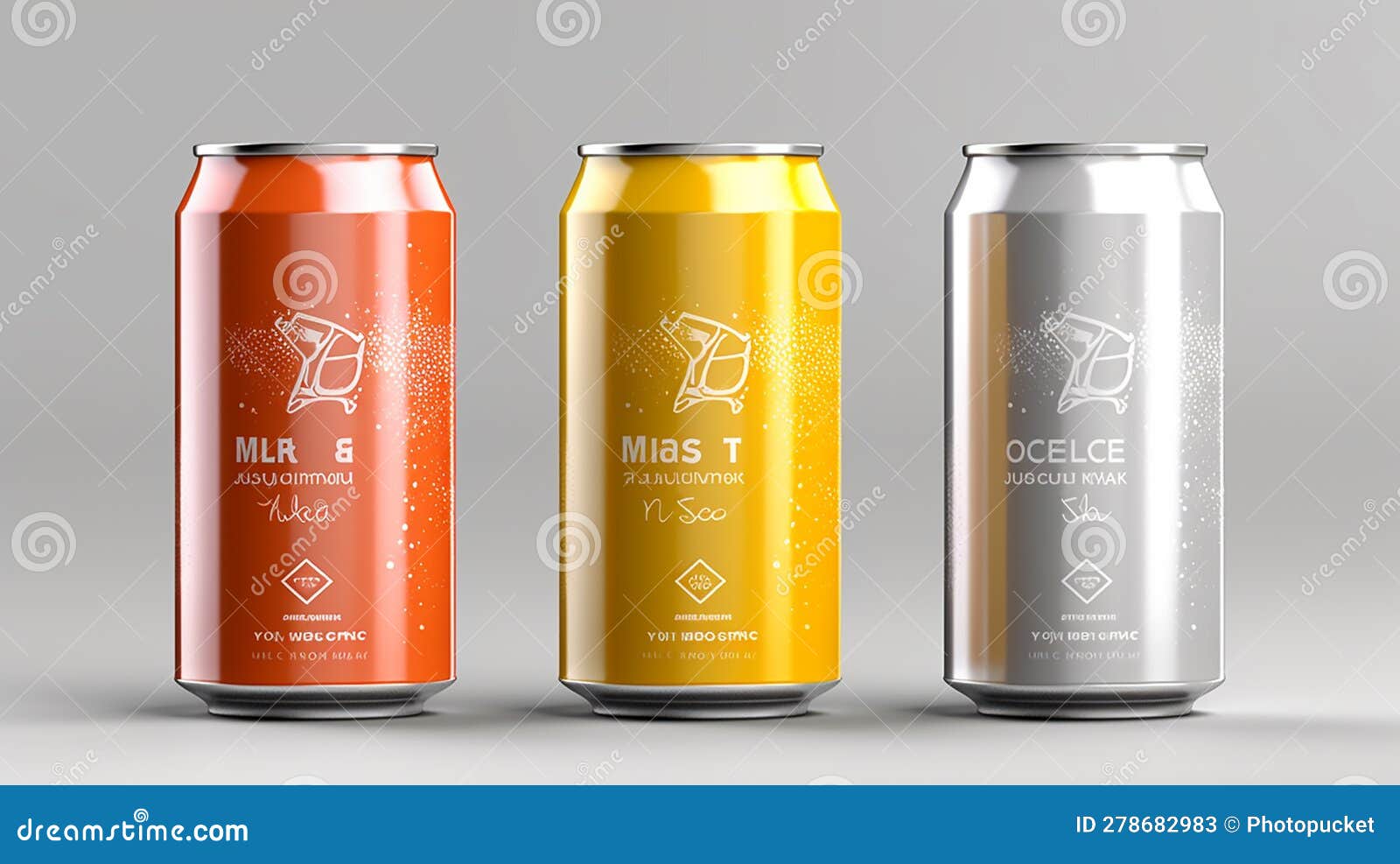 Isolated Vector Metal 3D Canisters Stock Illustration - Illustration of ...