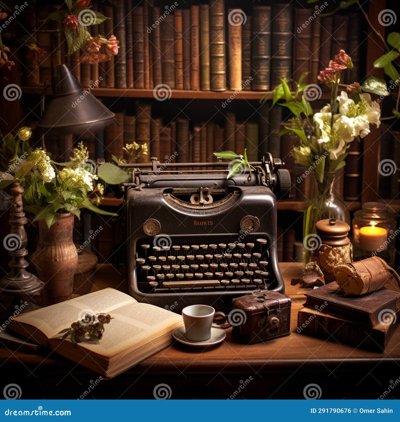 Vintage Vibes: the Allure of Old-Fashioned Typewriters Stock Photo ...