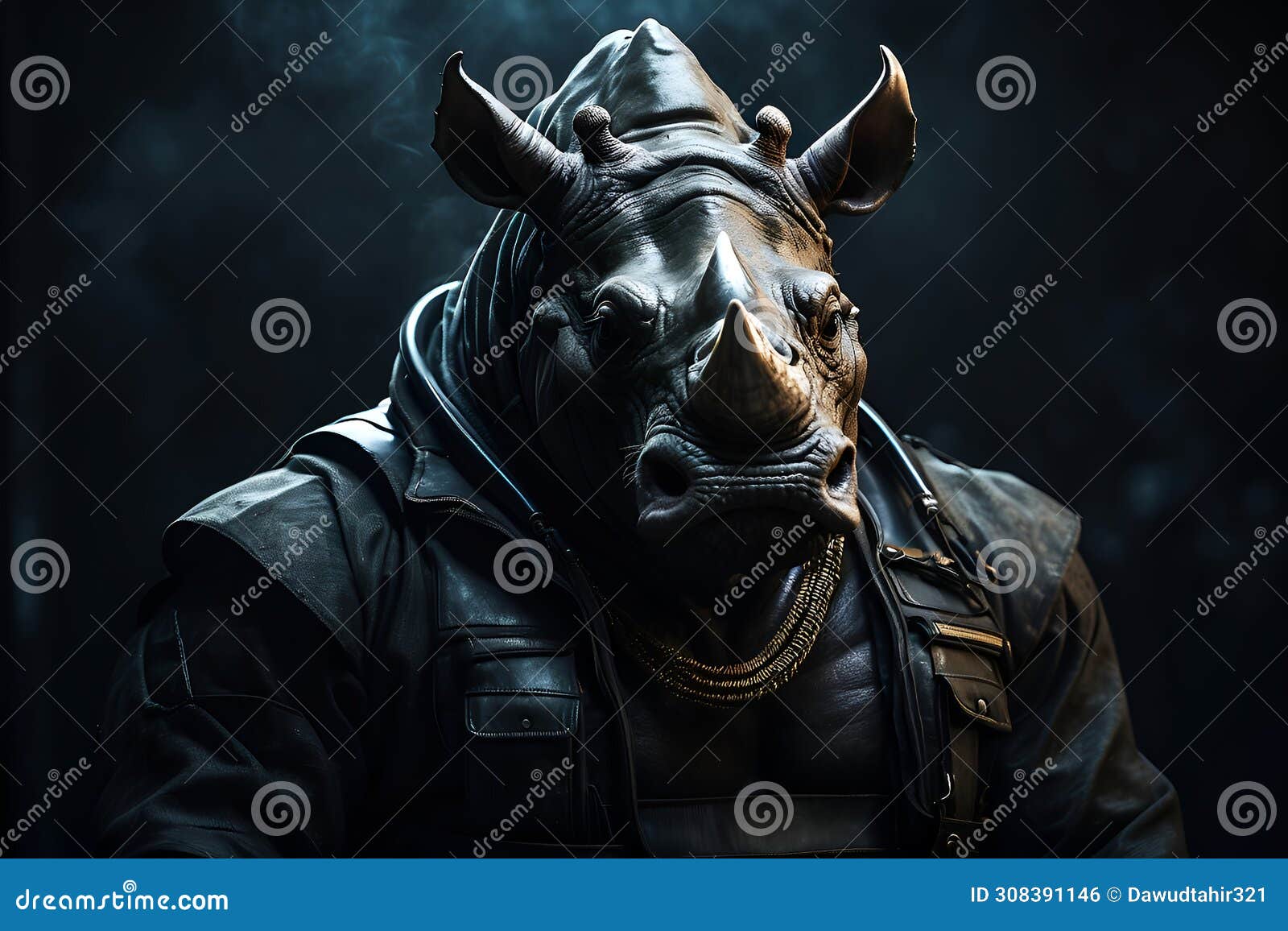 Raging Rhino the Enigmatic Hybrid Soldier - a Captivating Portrait of ...