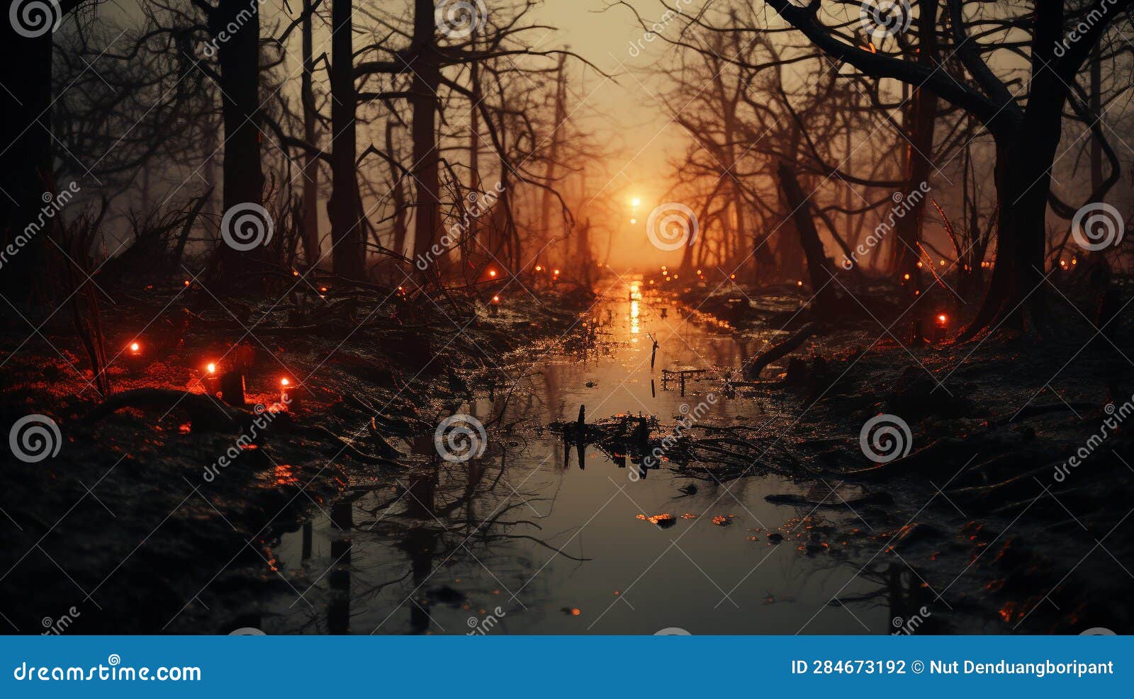 Generative AI, Infernal Vistas: Unveiling the Devil S Domain Stock ...