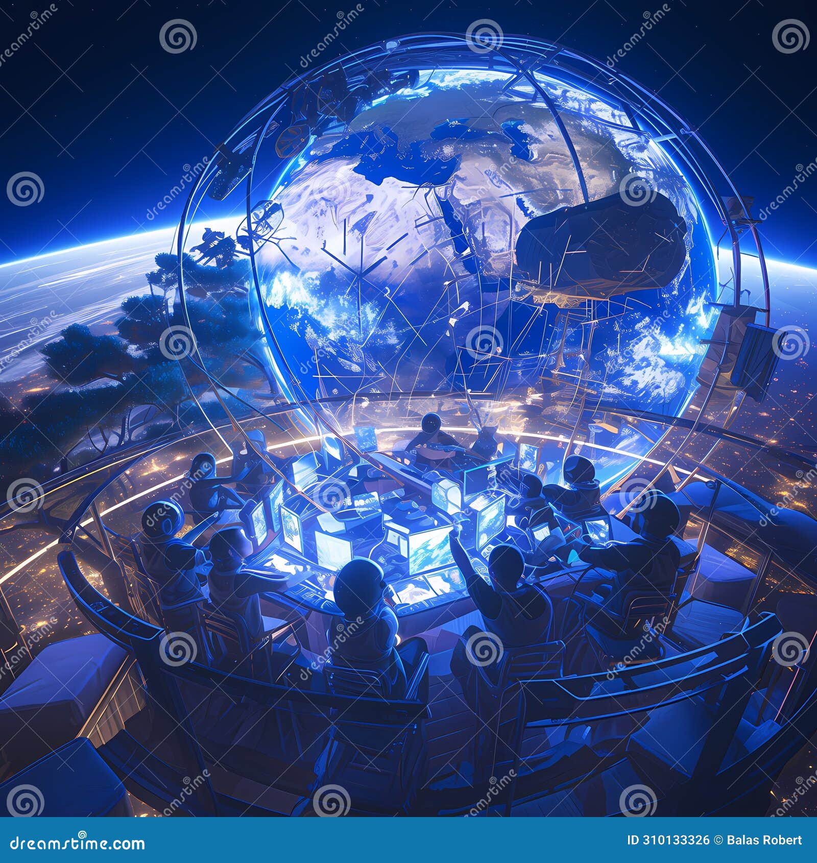 Advanced Space Station - Earth S Next Frontier Stock Illustration ...