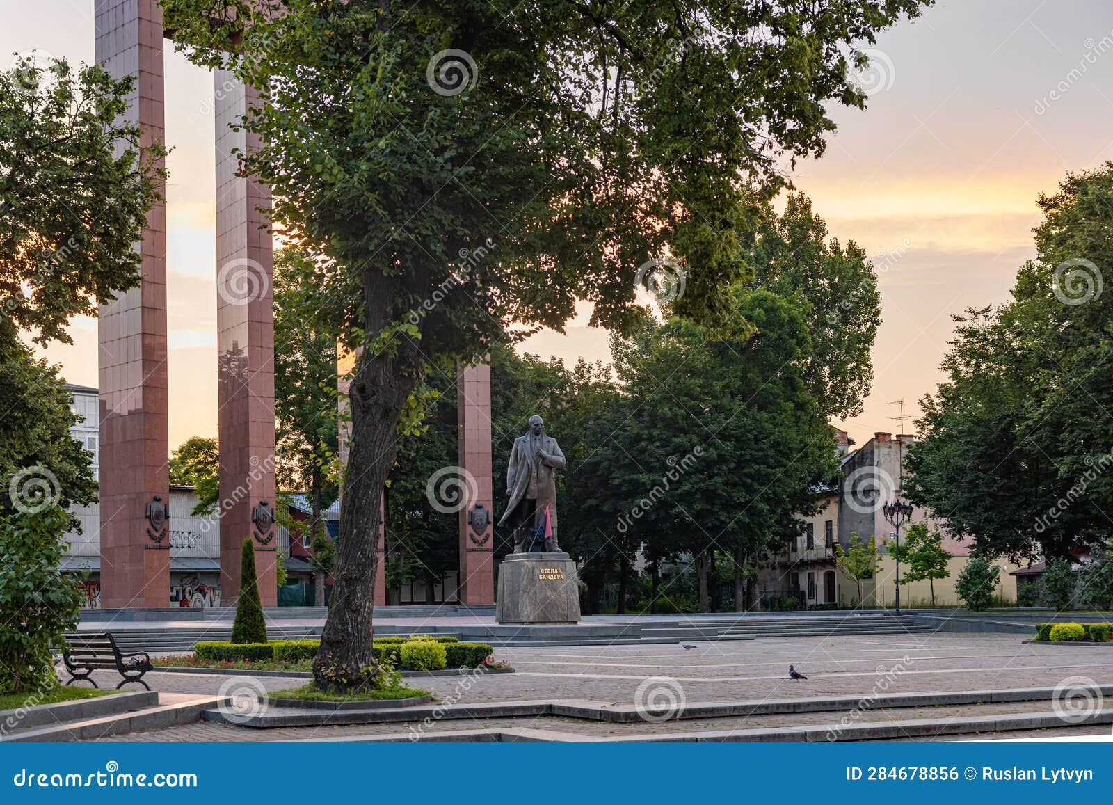Stepan Bandera Monument in Lviv Editorial Photo - Image of nationalist ...