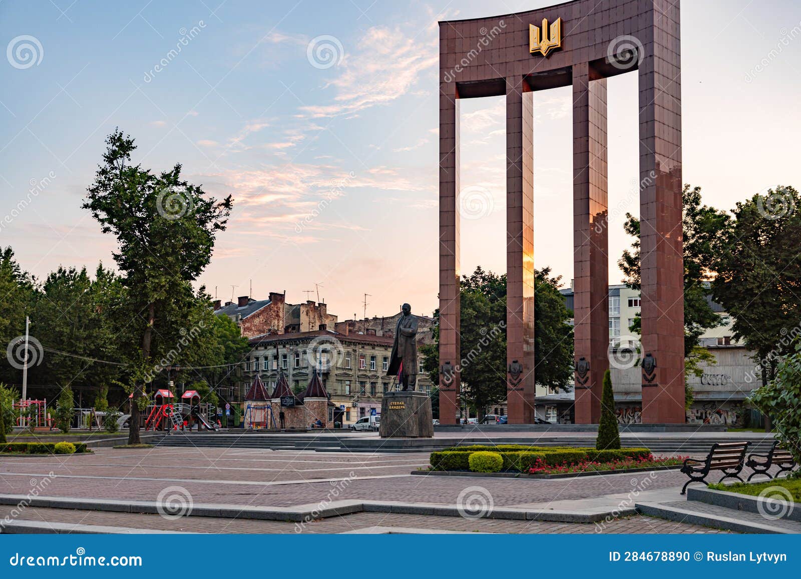 Stepan Bandera Was A Famous Leader Of Ukrainian Nationalist. Editorial ...