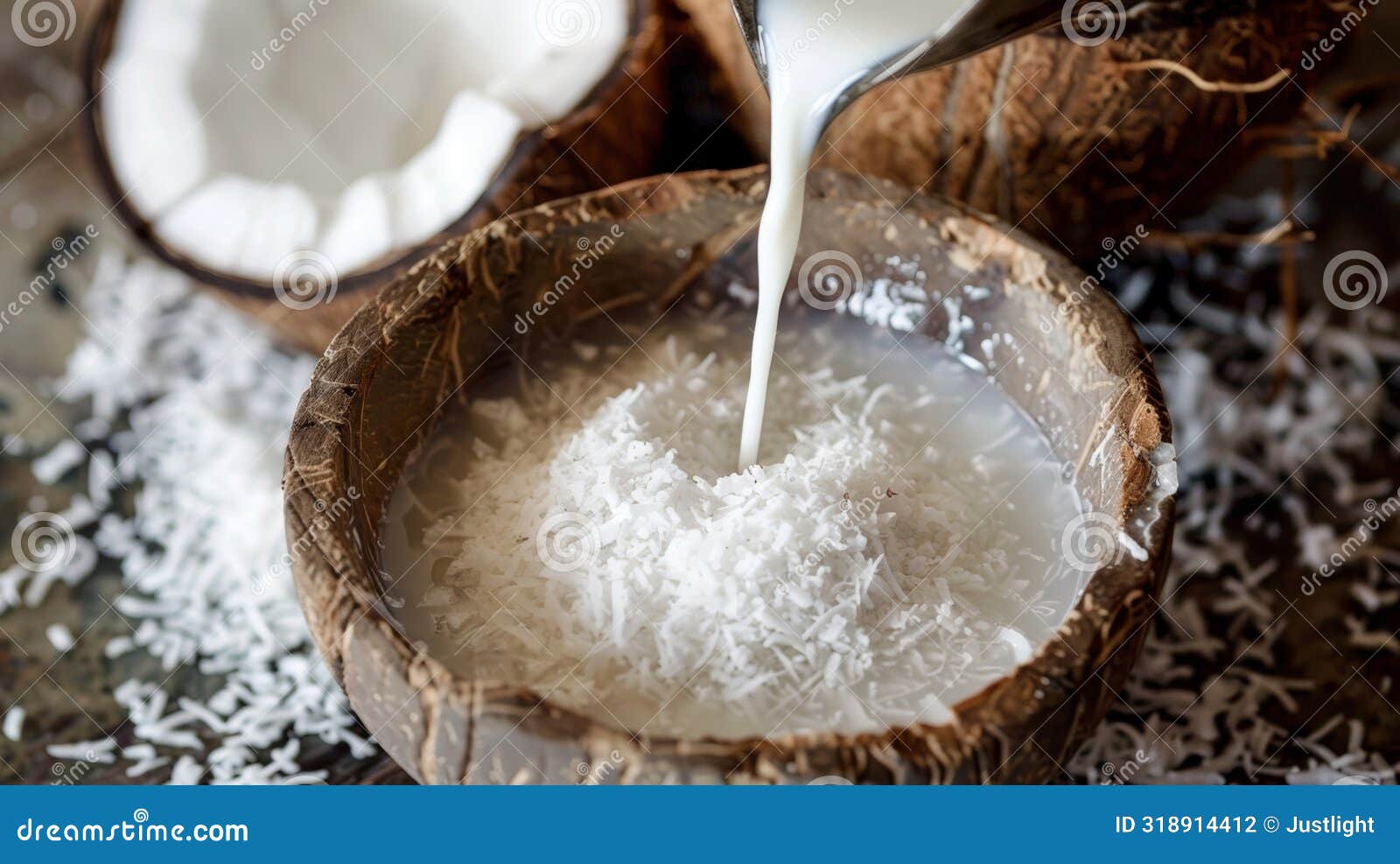 A Stepbystep Demonstration of How To Make Coconut Milk from Freshly ...