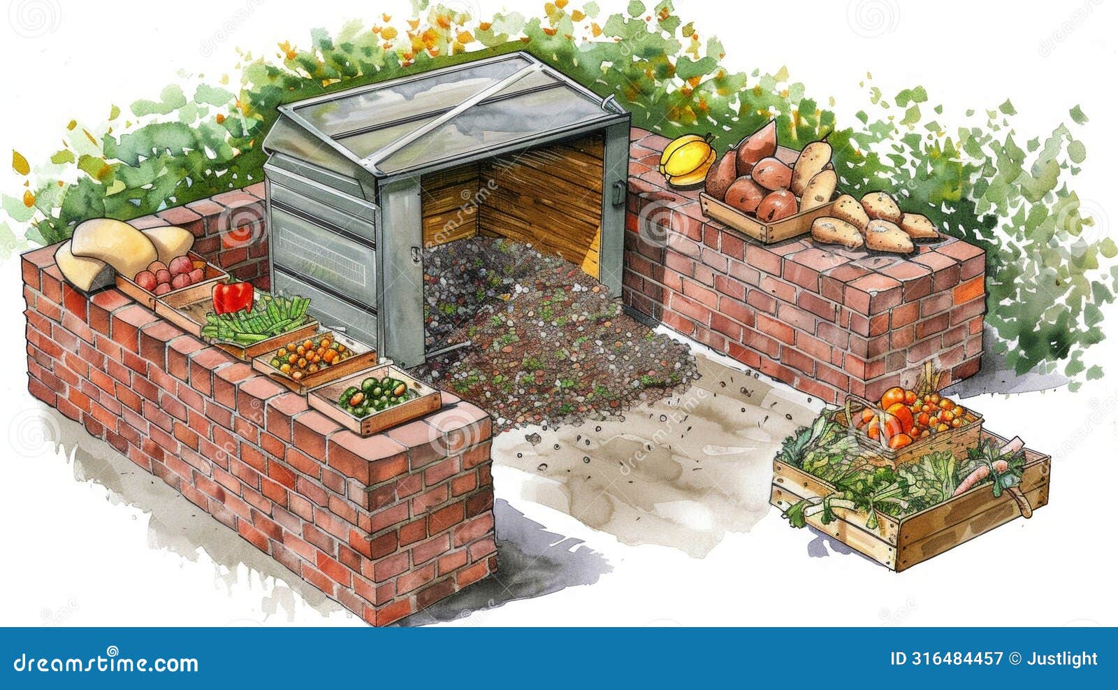 A Stepbystep Graphic on How To Build a DIY Compost Bin Using Common ...