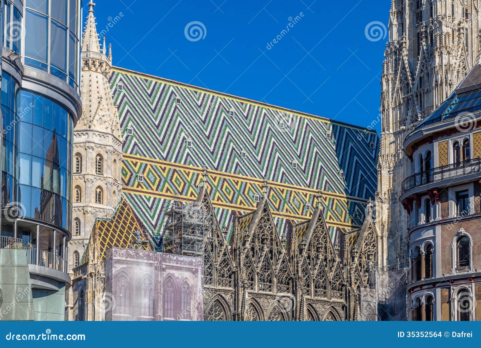 Stephansdom Vienna detail stock photo. Image of historic - 35352564