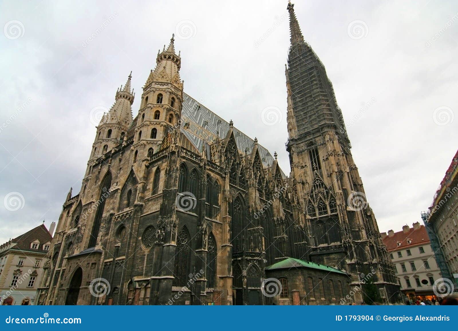 Stephansdom Wide-Angle stock photo. Image of view, touristic - 1793904