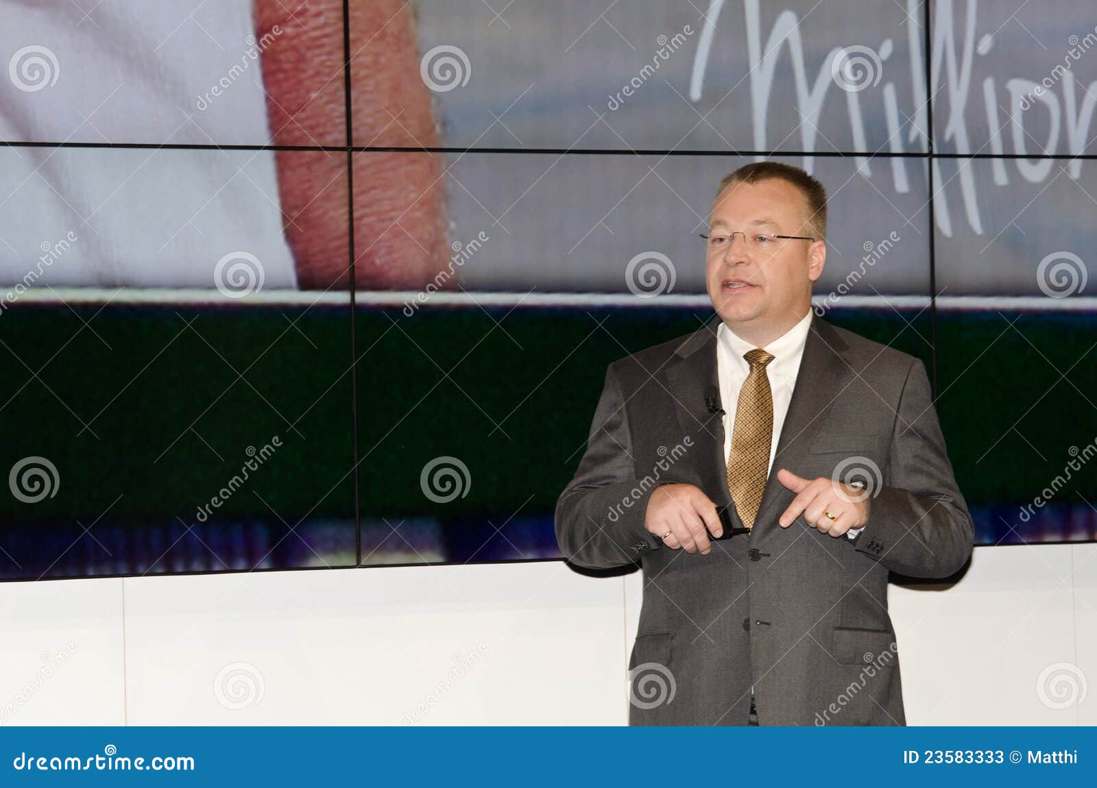 Stephen Elop, Nokia editorial stock photo. Image of exhibition - 23583333