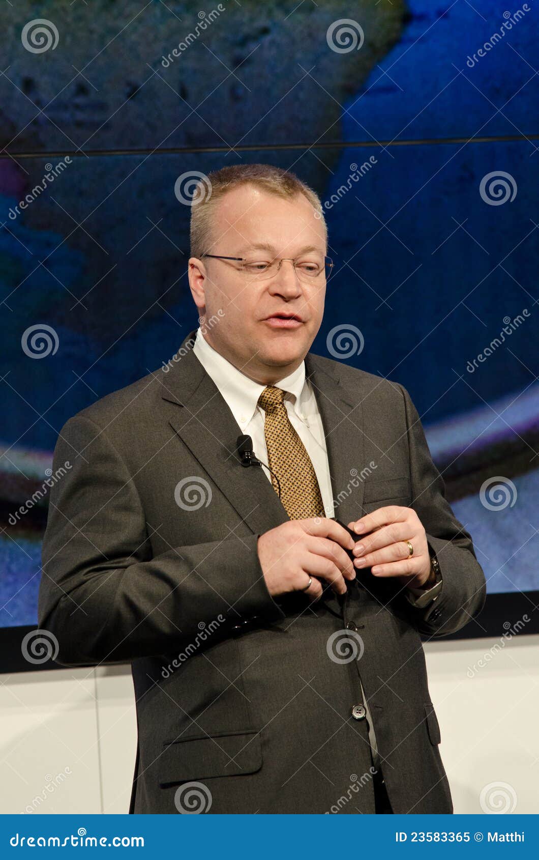 Stephen Elop, Nokia editorial image. Image of congress - 23583365