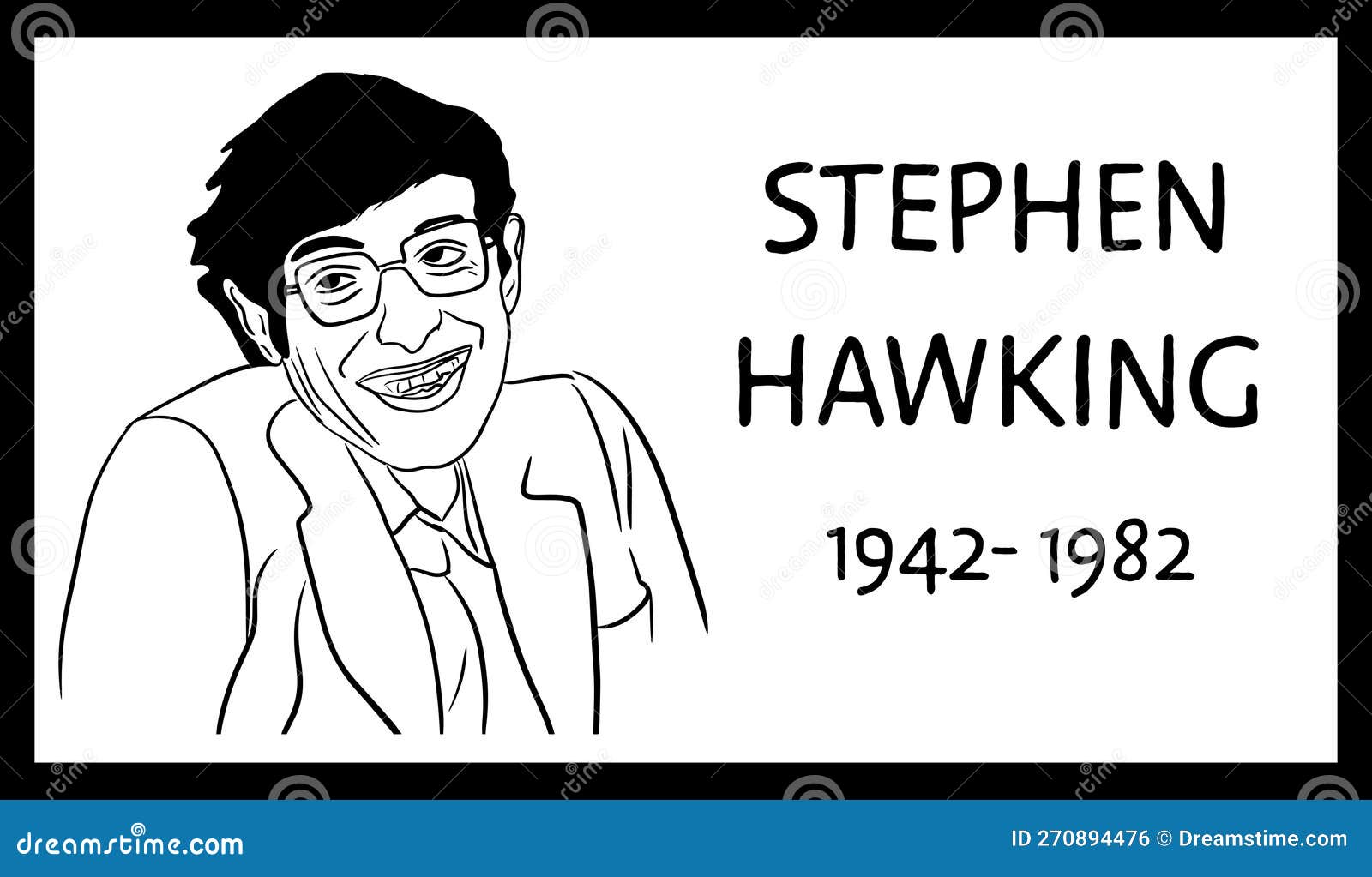 Stephen Hawking Portrait Sketch Drawing Vector Illustration ...