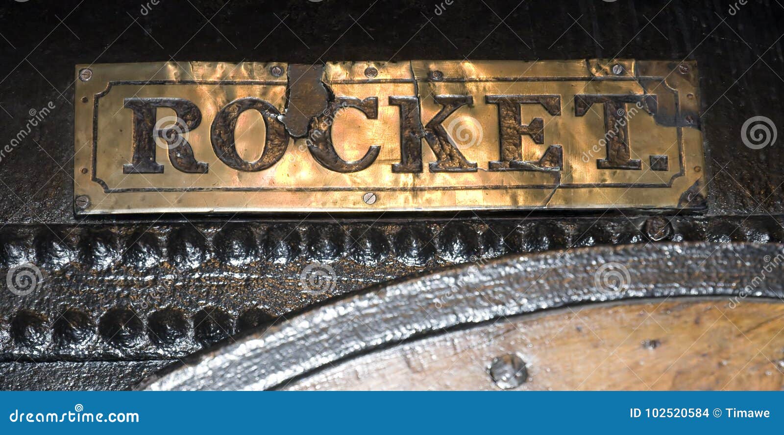 Stephenson,s Rocket editorial stock image. Image of metal - 102520584