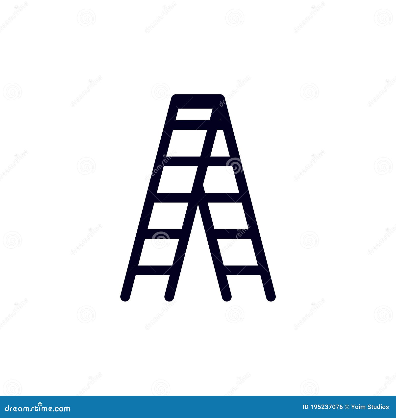 Stepladder Vector Design Template Illustration Stock Vector ...