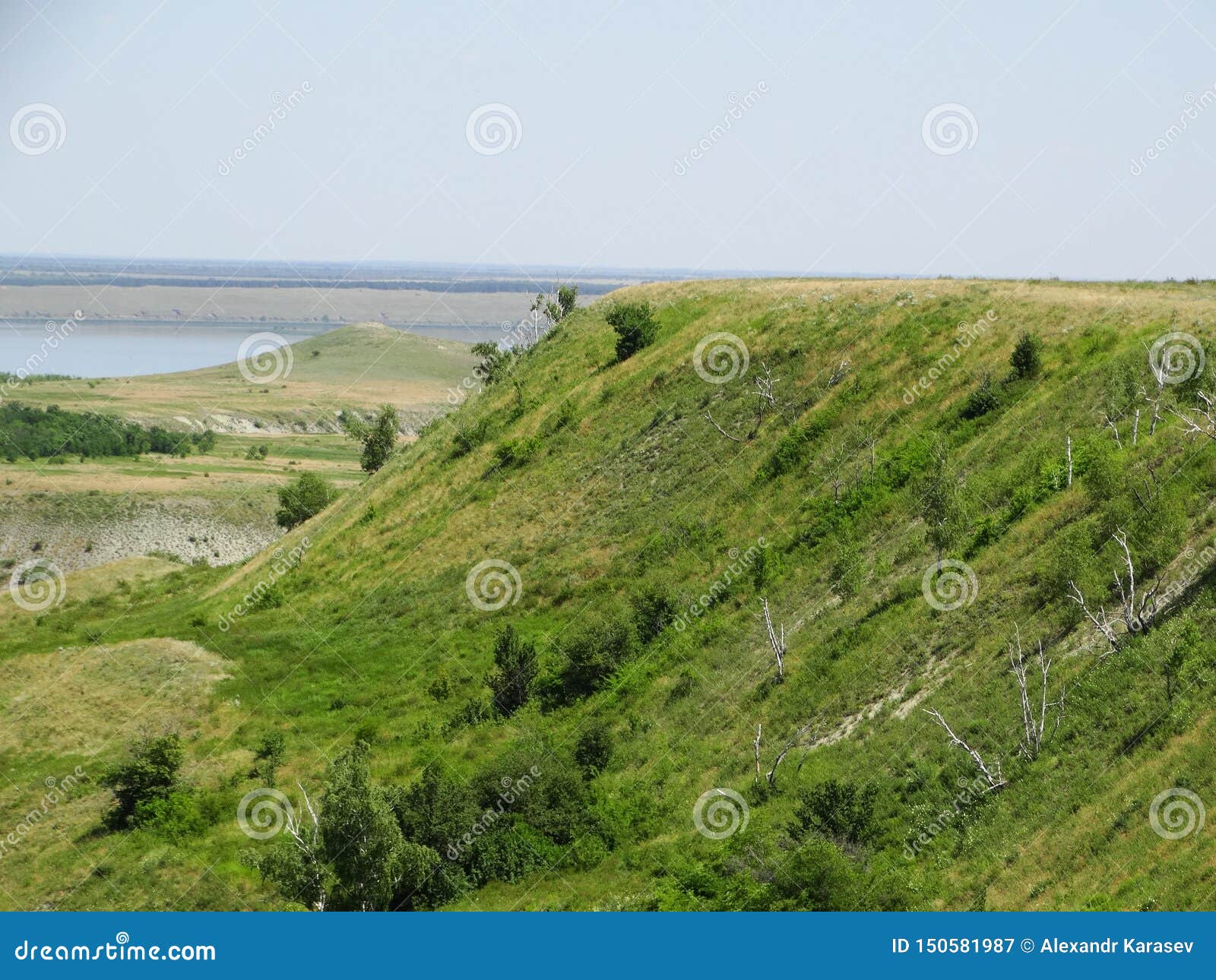 Landscapes of the Great Steppe Stock Image - Image of rural, steppe ...