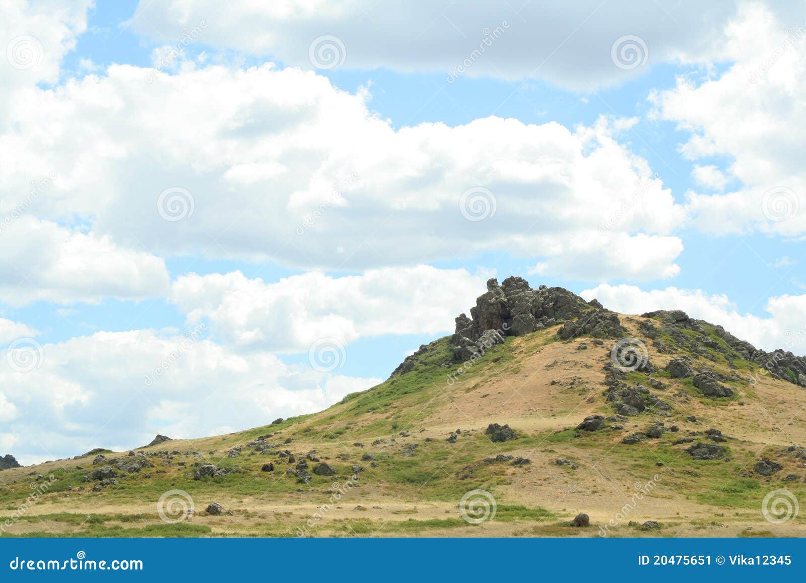 Steppe landscape stock image. Image of cloud, blue, panoramic - 20475651