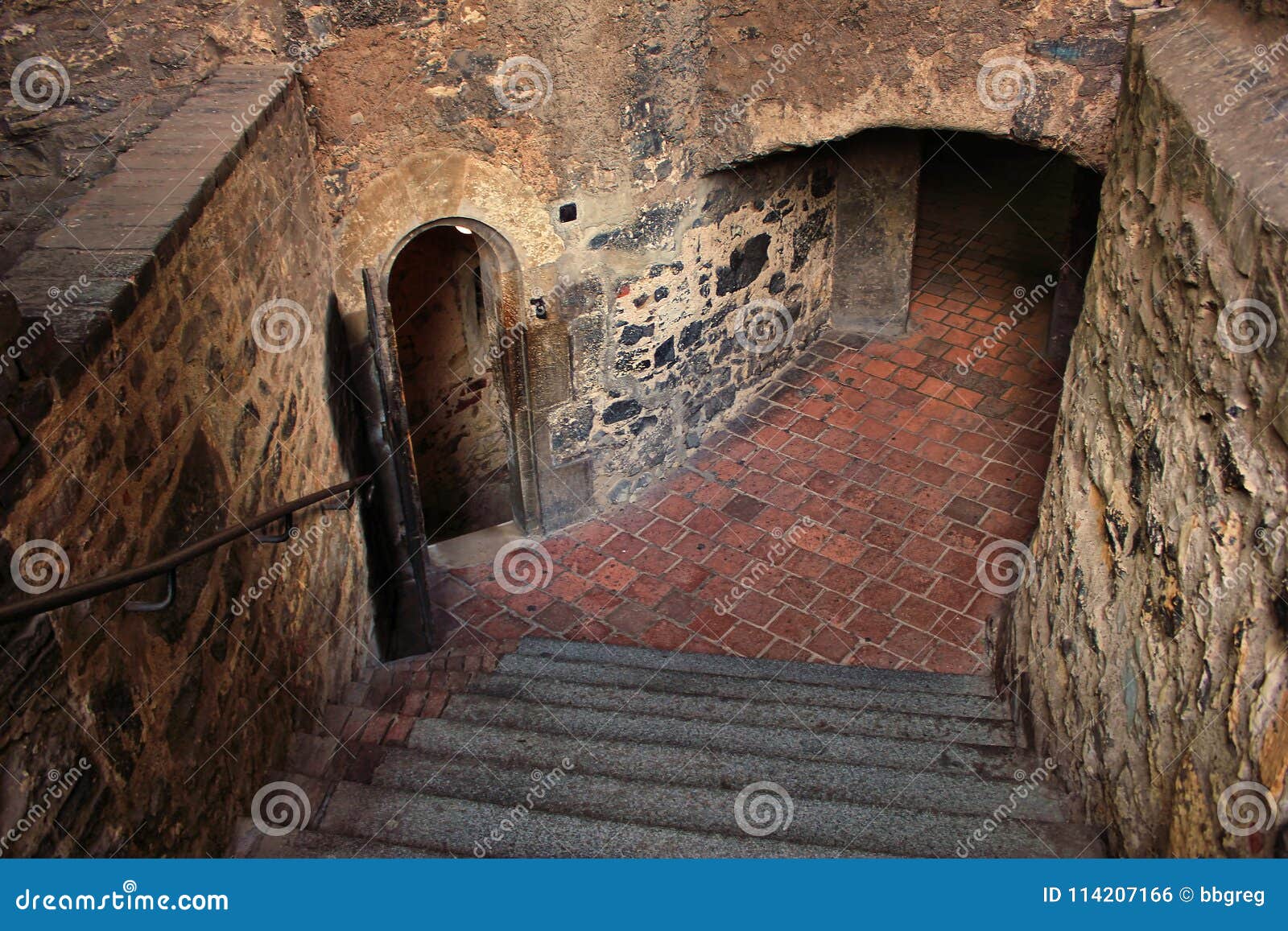 Descent Into The Dungeon Kaymakli Underground City Royalty-Free Stock ...