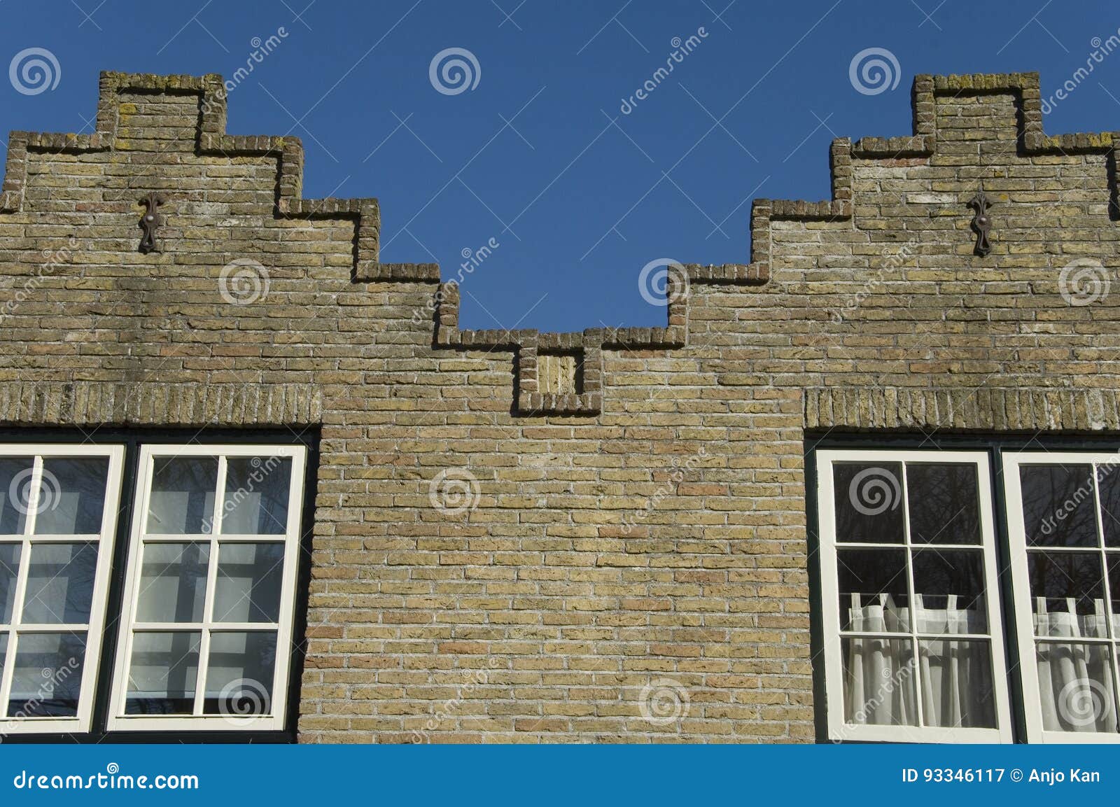 Stepped gable stock image. Image of holland, close, century - 93346117