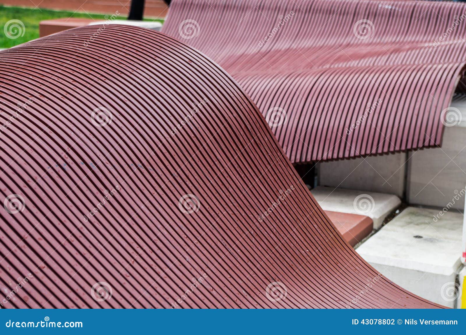 Stepped Metal Wave Patterns Stock Photo - Image of park, dark: 43078802