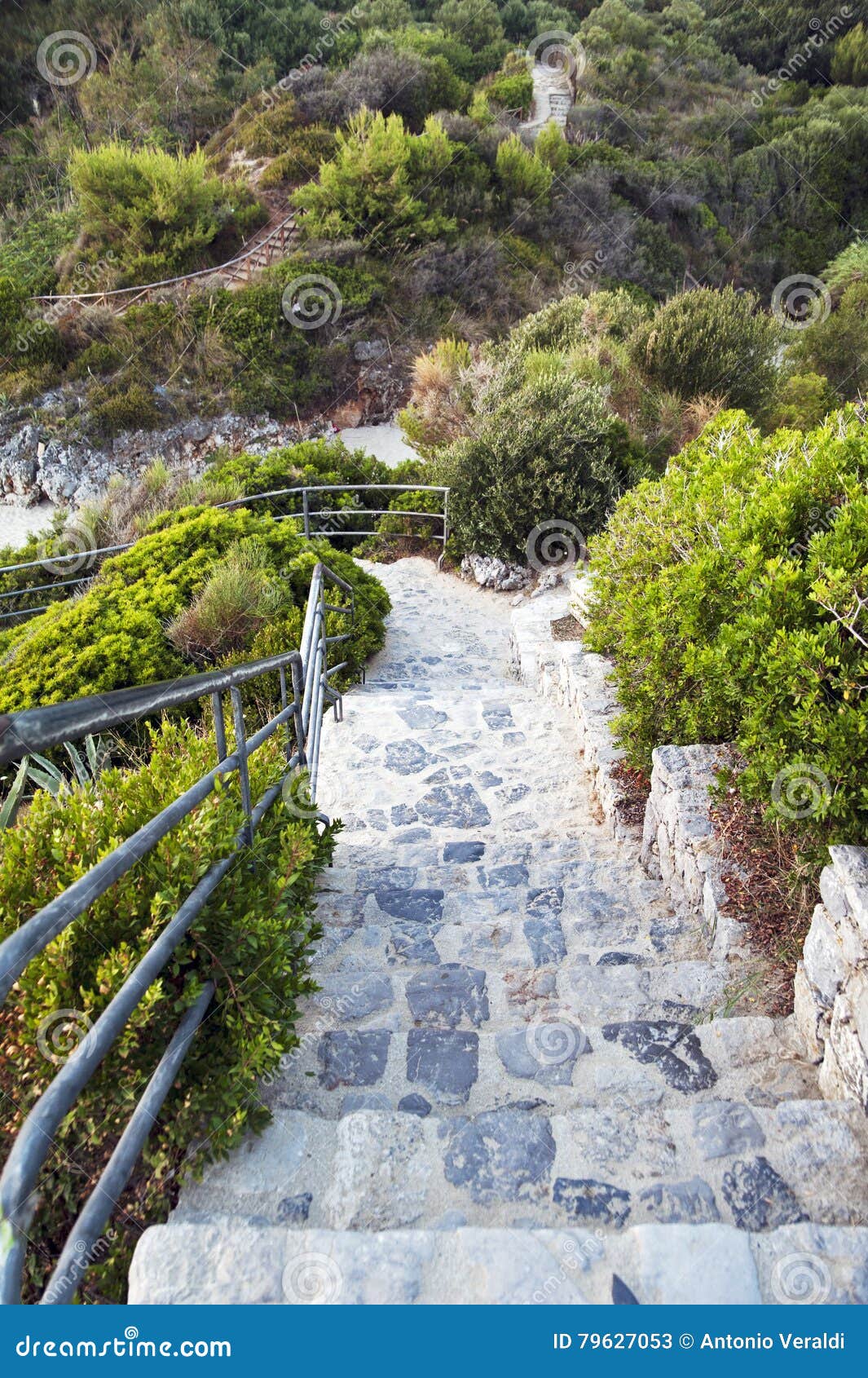 Stepped path stock image. Image of hilltop, hike, hill - 79627053