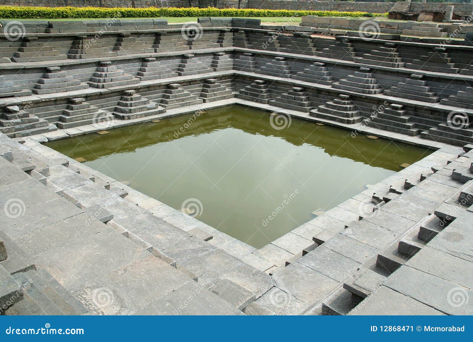 Stepped Pond stock image. Image of asia, rung, stair - 12868471