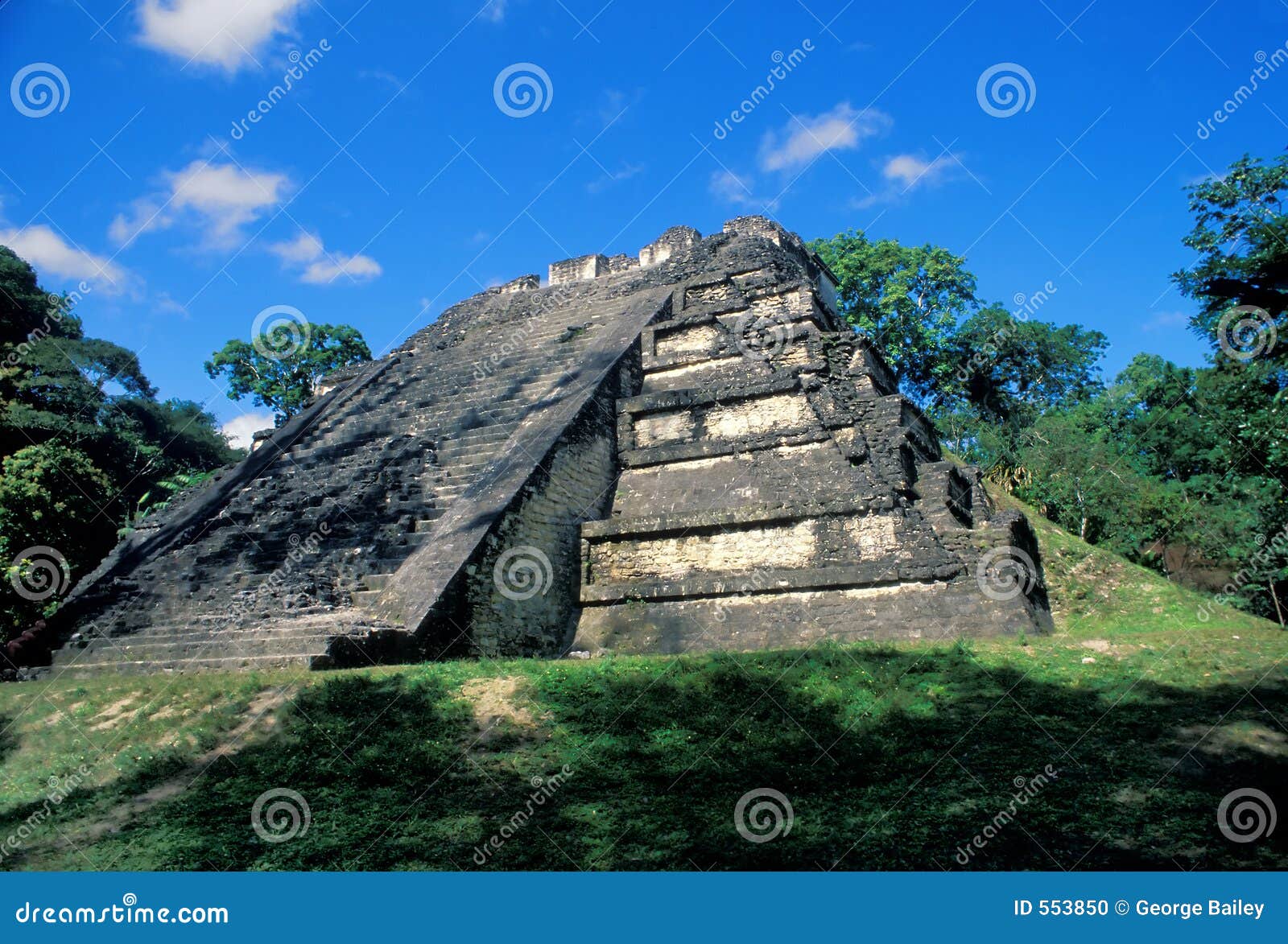 Stepped Pyramid stock photo. Image of guatemala, pyramid - 553850