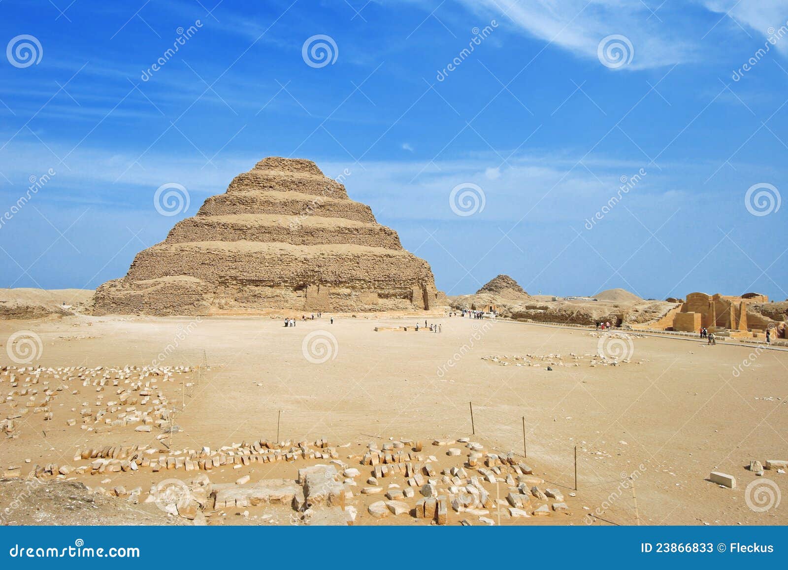 Stepped Pyramid at Saqqara - Egypt, Africa Stock Image - Image of ...