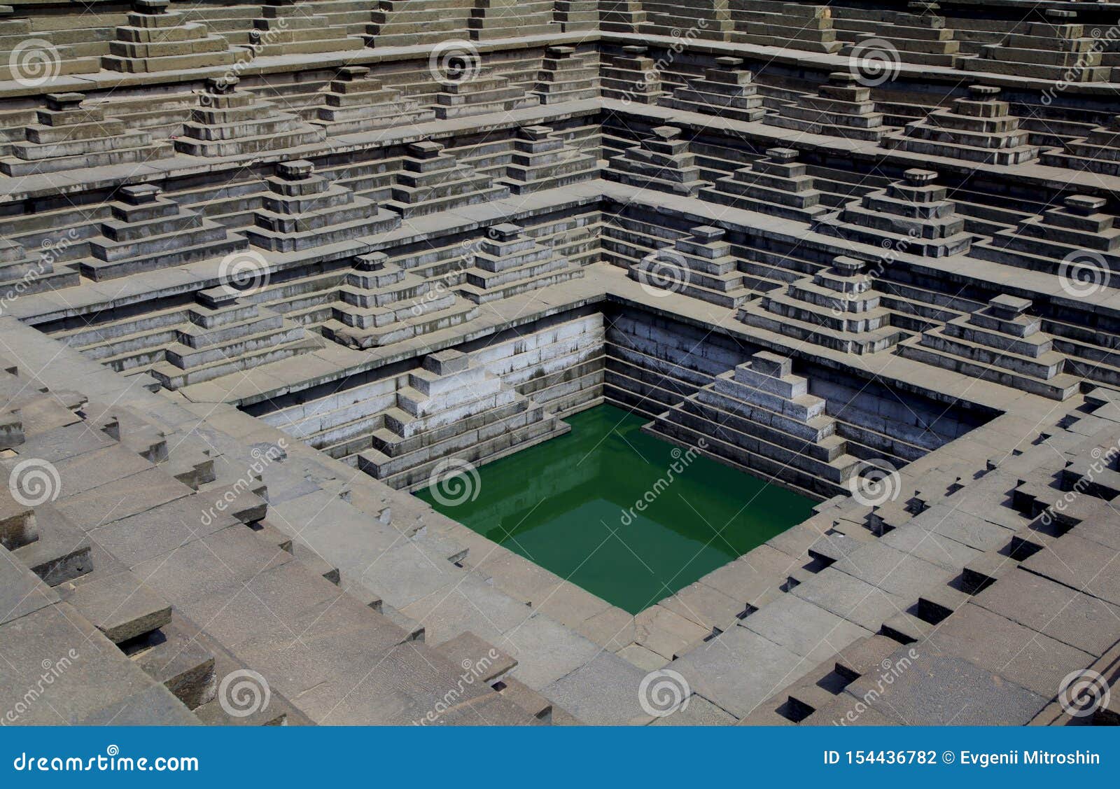 Stepped well in India stock photo. Image of deep, historical - 154436782