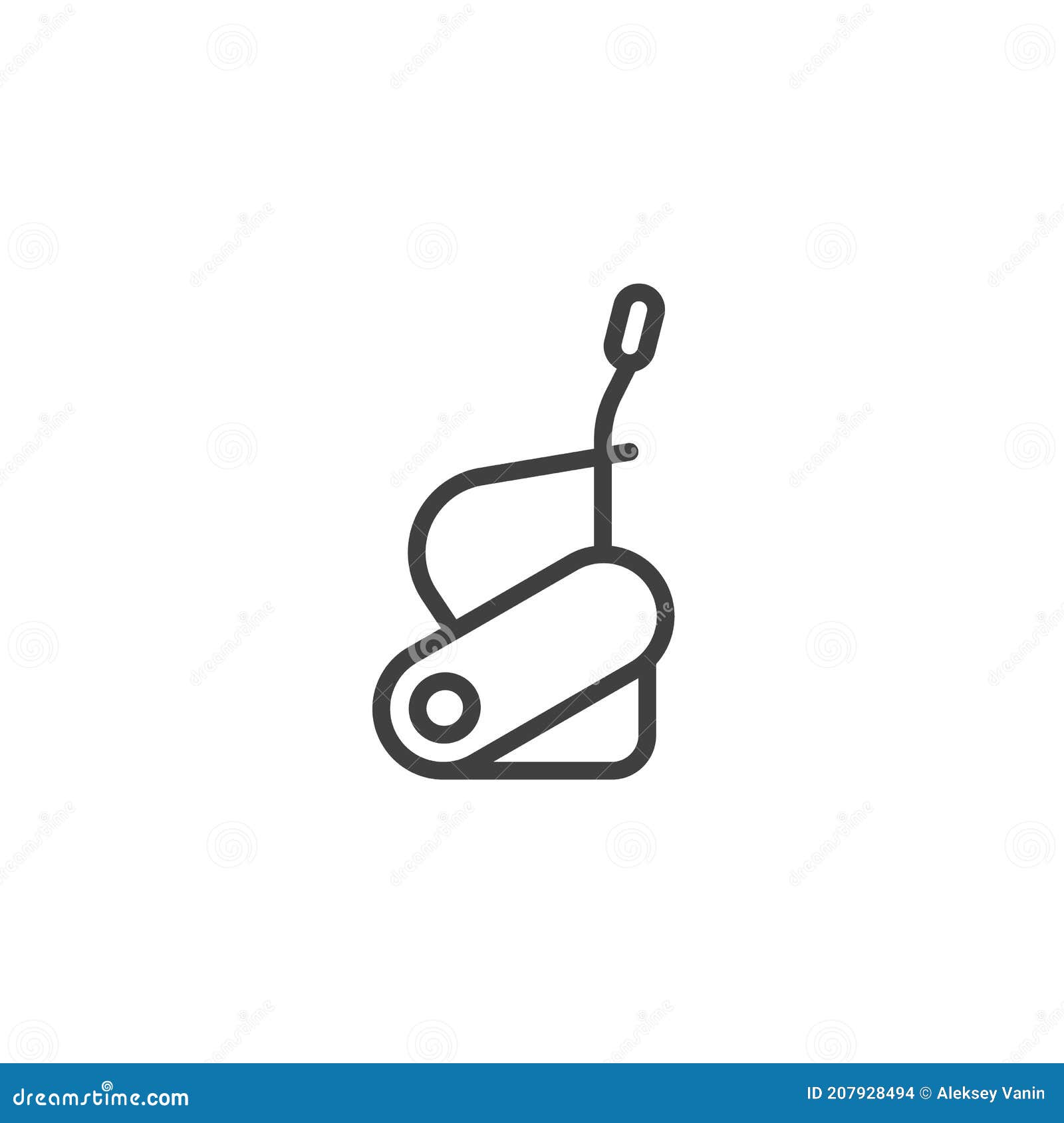 Stepper machine line icon stock illustration. Illustration of ...
