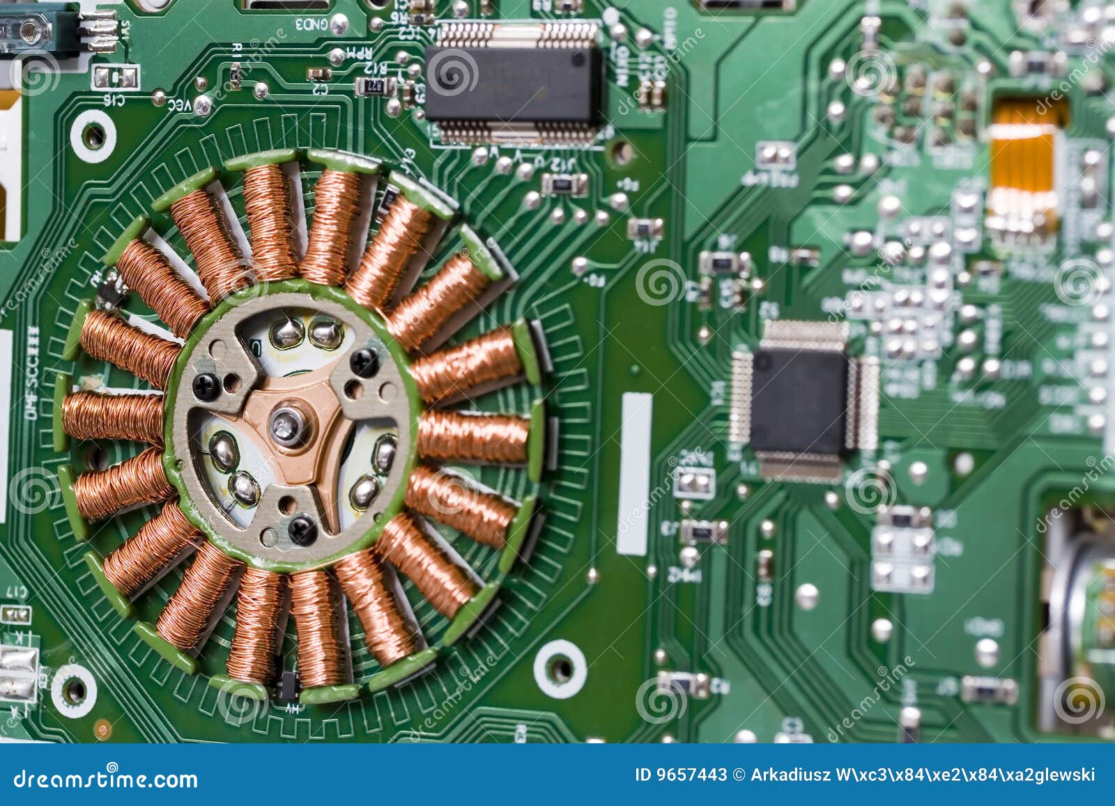 The Stepper Motor On The White Path Cut Off Royalty-Free Stock Image ...