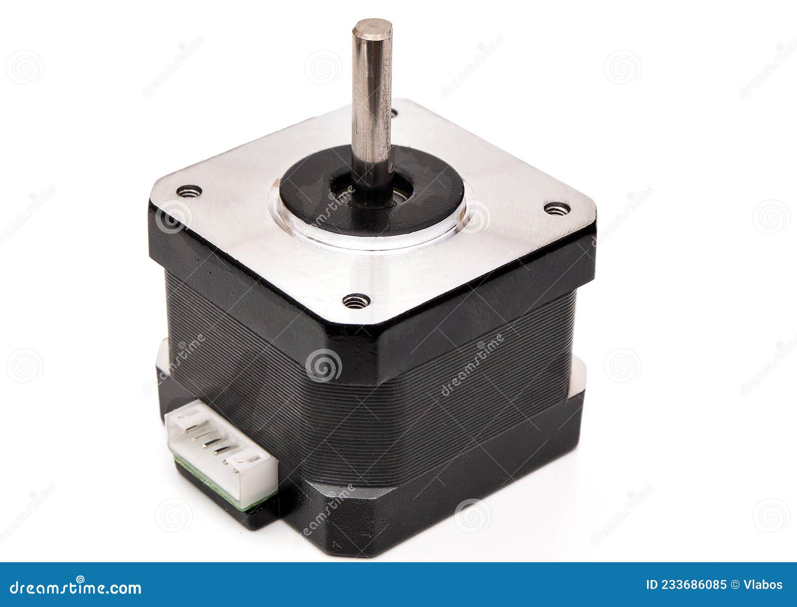 Stepper Motor for Precise Movement Isolated on White Background Stock ...