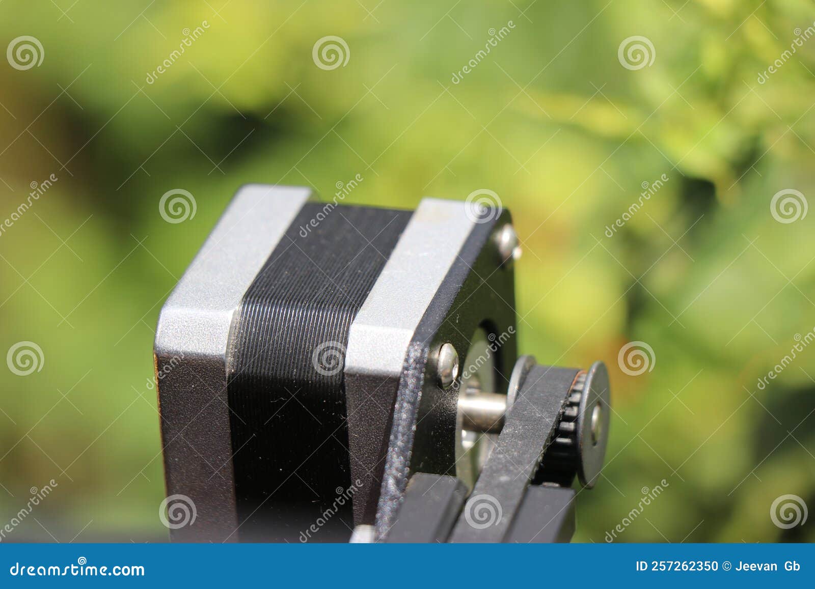 Stepper Motors of a 3d Printer for the Belt Drive Mechanism. Belt and ...