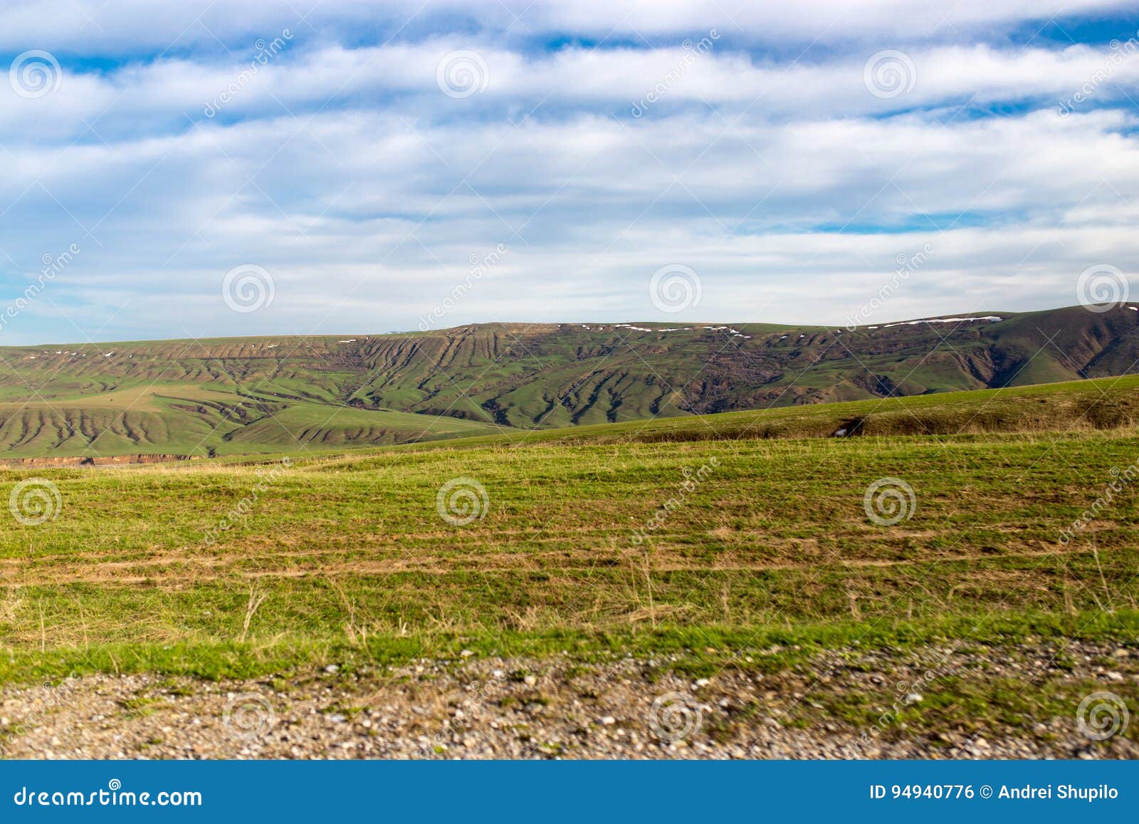 Steppes and Mountains in Kazakhstan As a Background Stock Photo - Image ...