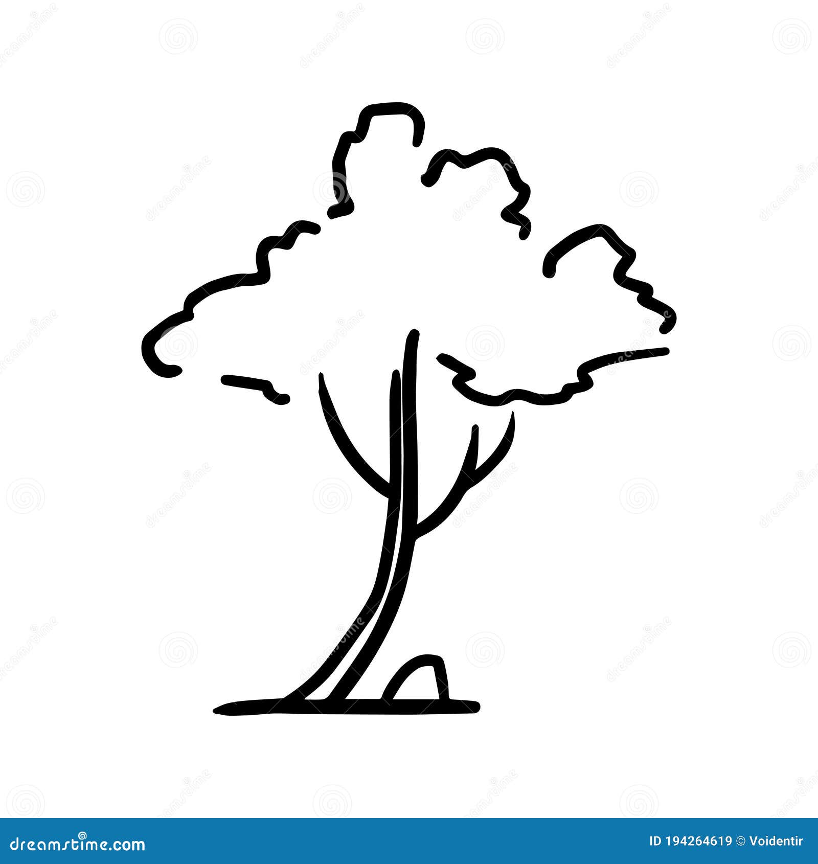 Curved Arc Tree Drawing Royalty-Free Stock Photo | CartoonDealer.com ...