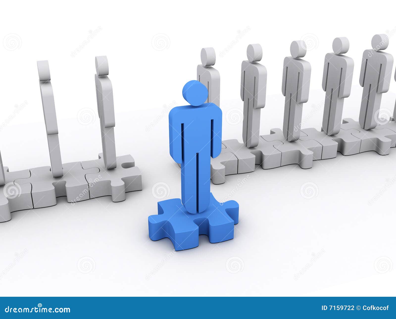 Stepping Out Of The Crowd Stock Image | CartoonDealer.com #4470211