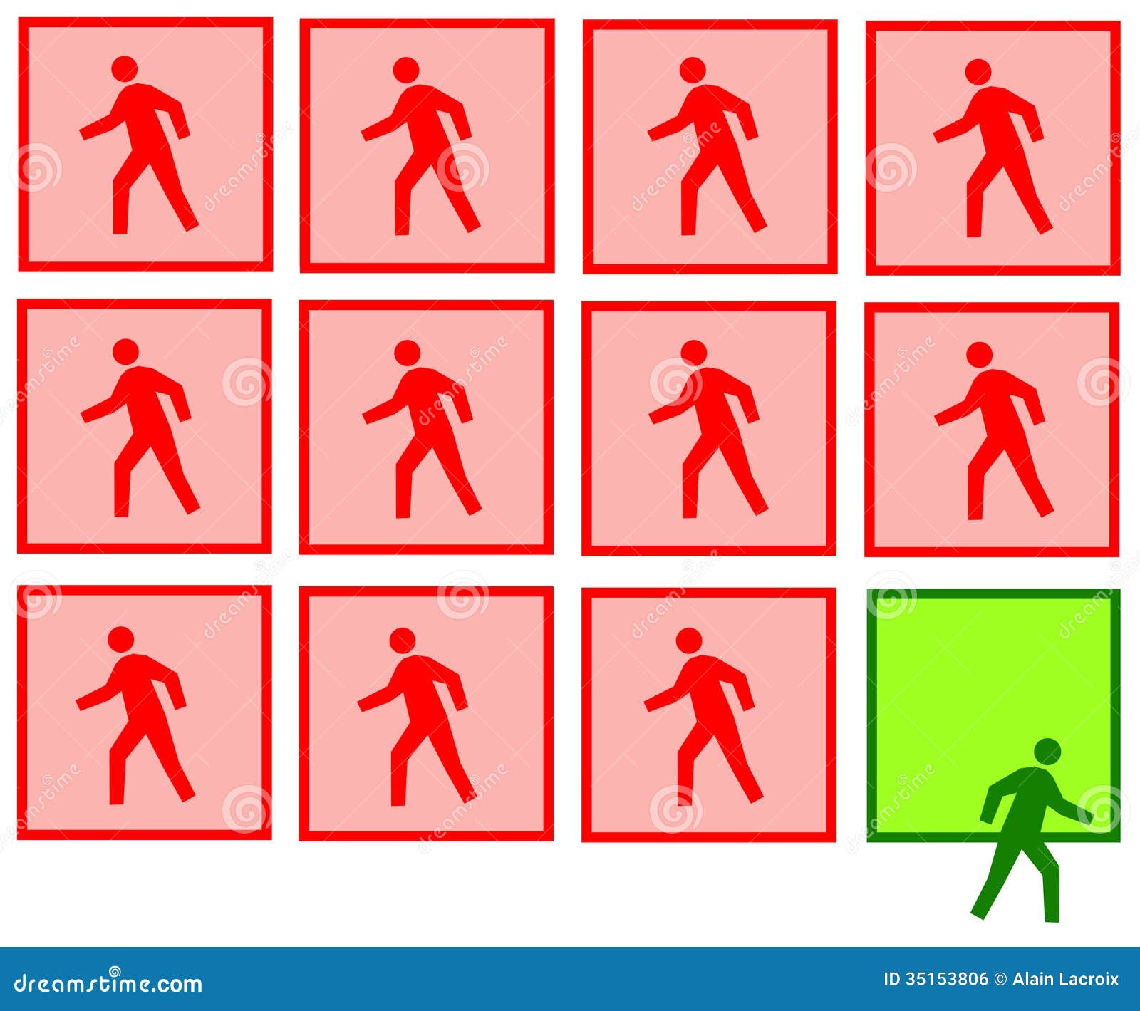 Stepping out stock illustration. Illustration of freedom - 35153806