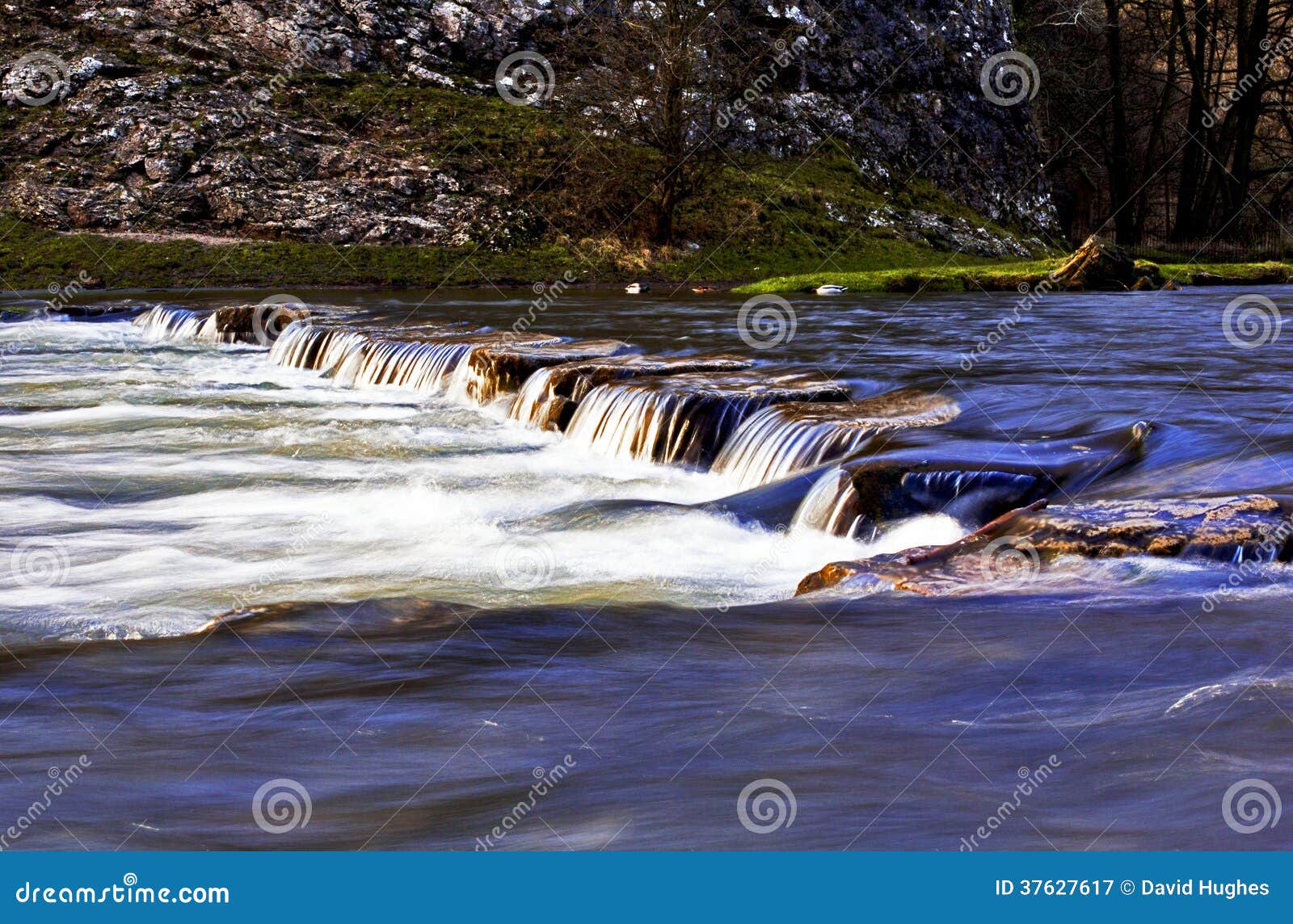 Stepping Stones Dovedale Derbyshire Dales Stock Image - Image of ...