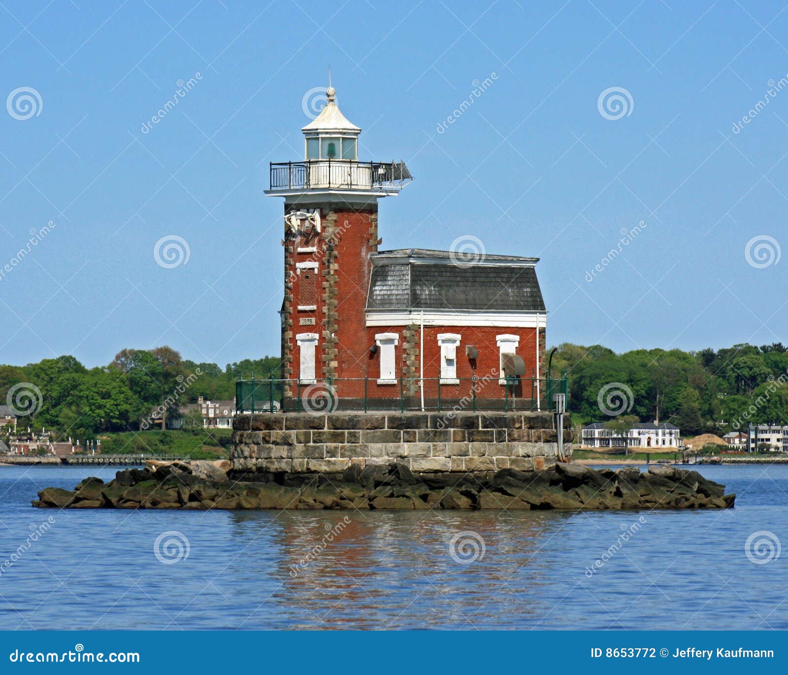 Stepping Stones Lighthouse stock photo. Image of shore - 8653772