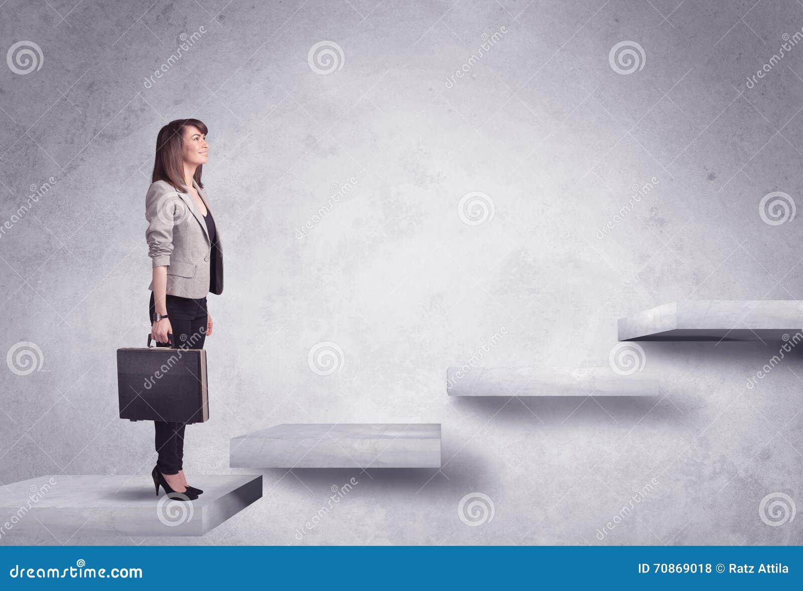 Stepping up a staircase stock photo. Image of help, staircase - 70869018