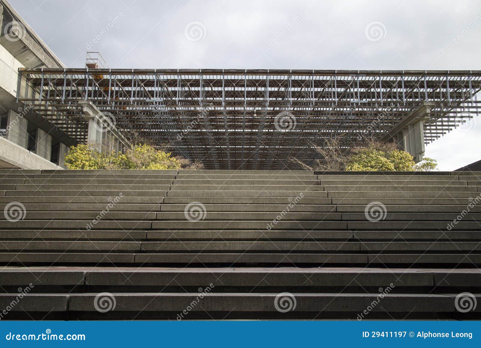 Steps at Academic Quadrangle Stock Image - Image of campus, cement ...