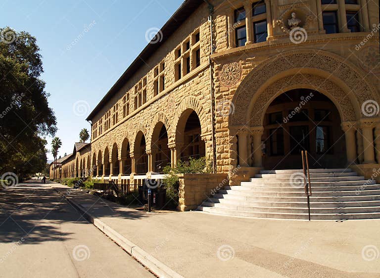 Steps and Arches Exterior Building College Campus Stock Photo - Image ...