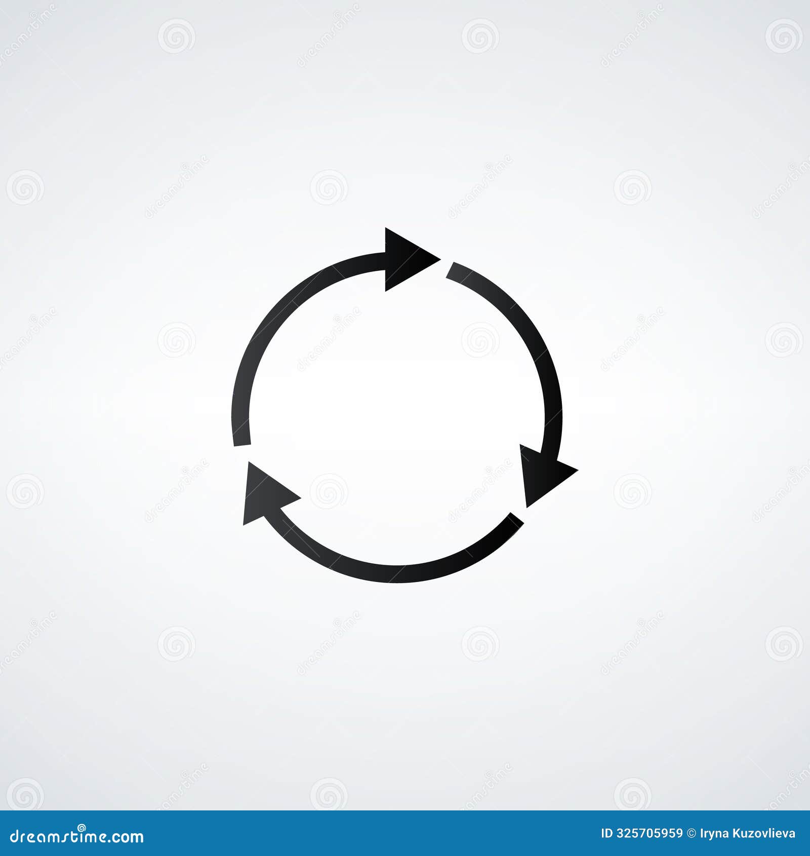 3 Steps Arrows in the Form of Rotation, Process, Circulation ...